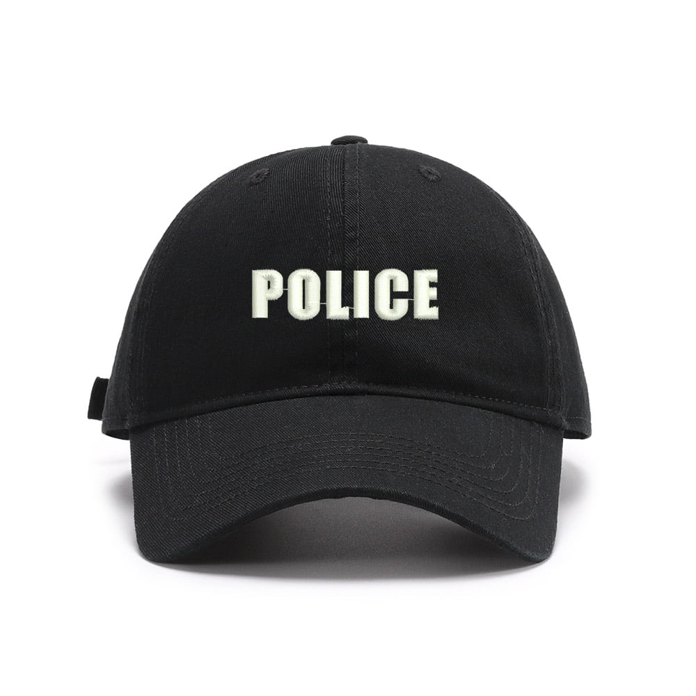 Men's Baseball Caps Embroidered Police Officer Washed Cotton Vintage ...