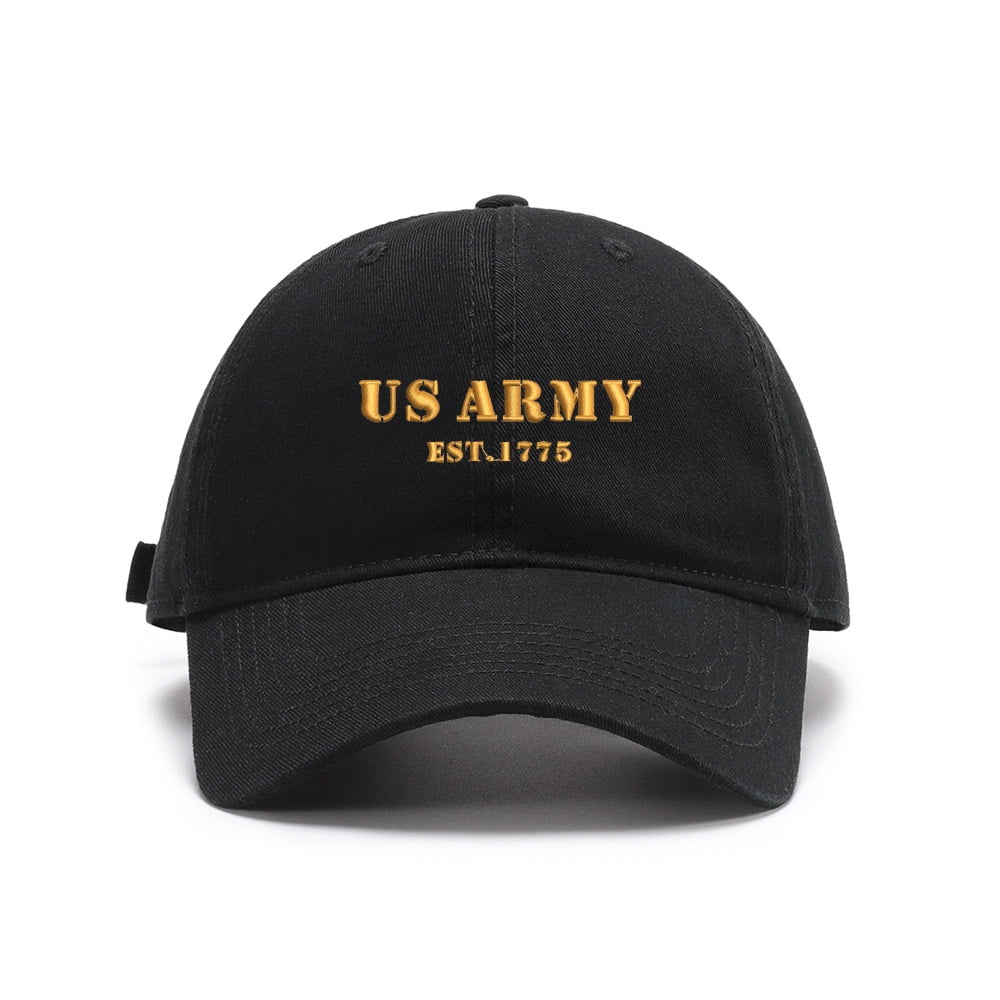 Men's Baseball Caps Embroidered US Army Est 1775 Washed Cotton Vintage ...
