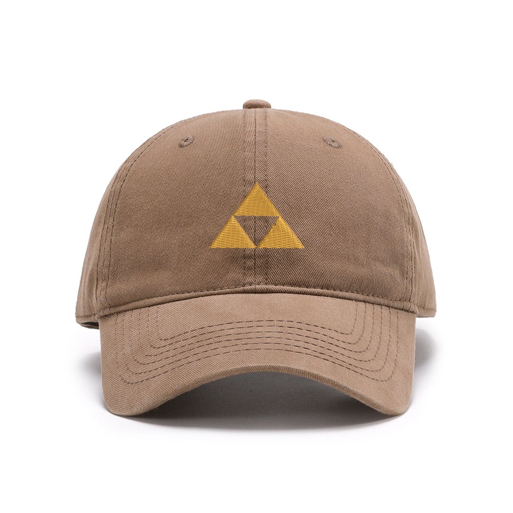 Men's Baseball Caps Embroidered Zelda Teal Triforce Washed Cotton ...