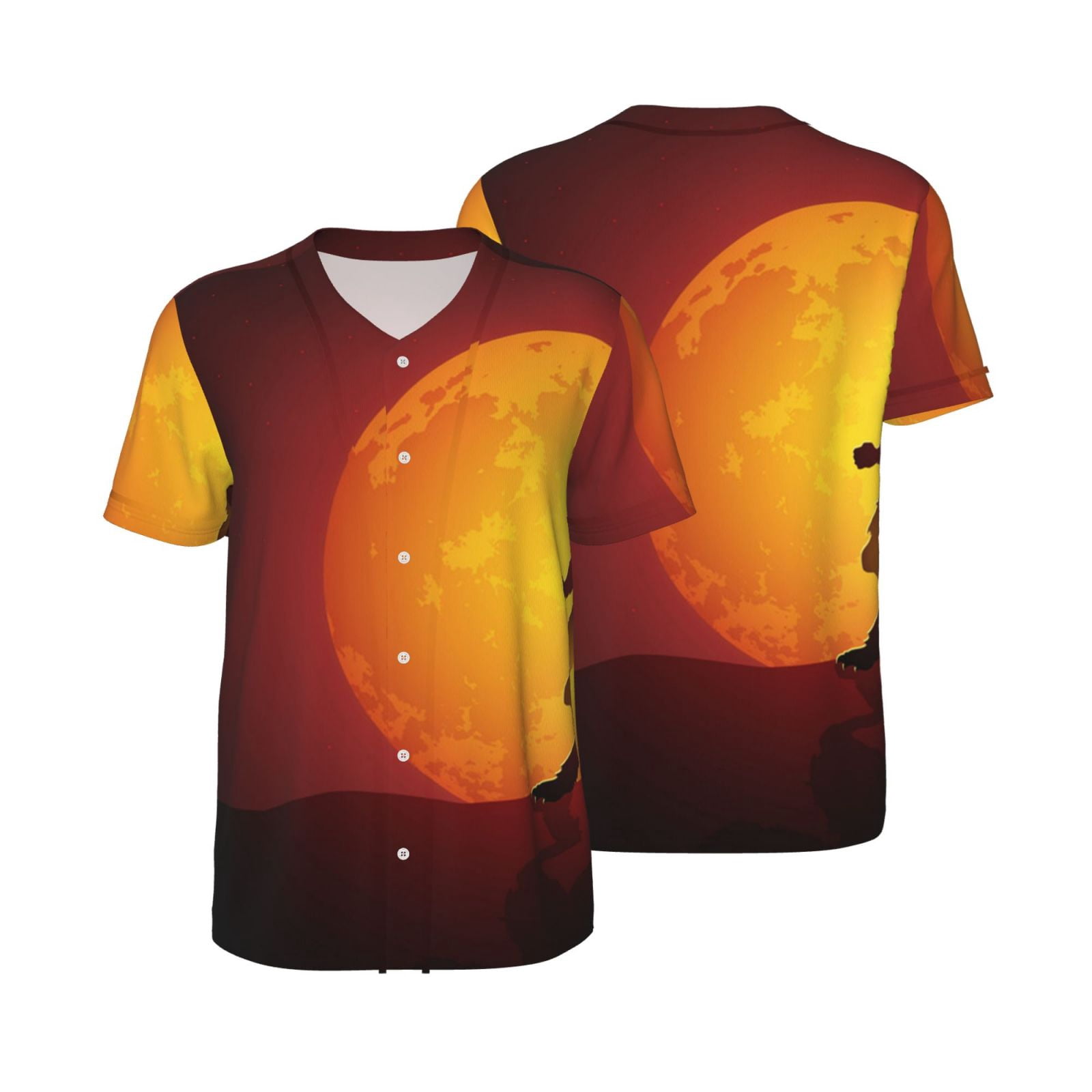 Men's Baseball T-Shirt Button Down Short Sleeve Tee Athletic Team ...