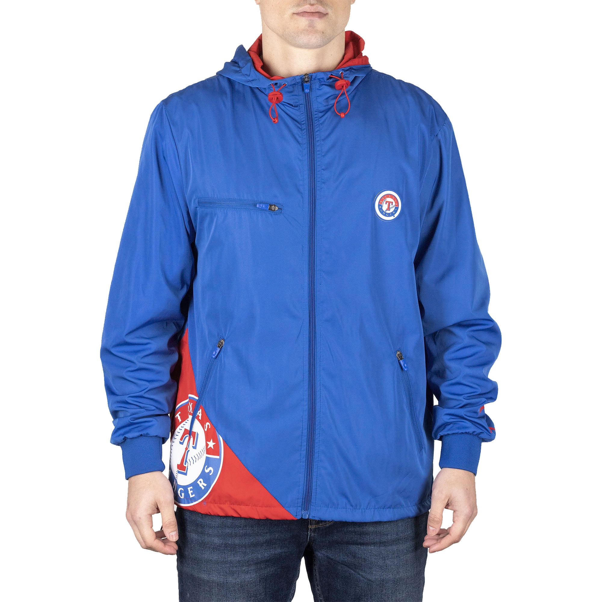 Men's Baseballism Royal Texas Rangers Full-Zip Windbreaker Jacket ...