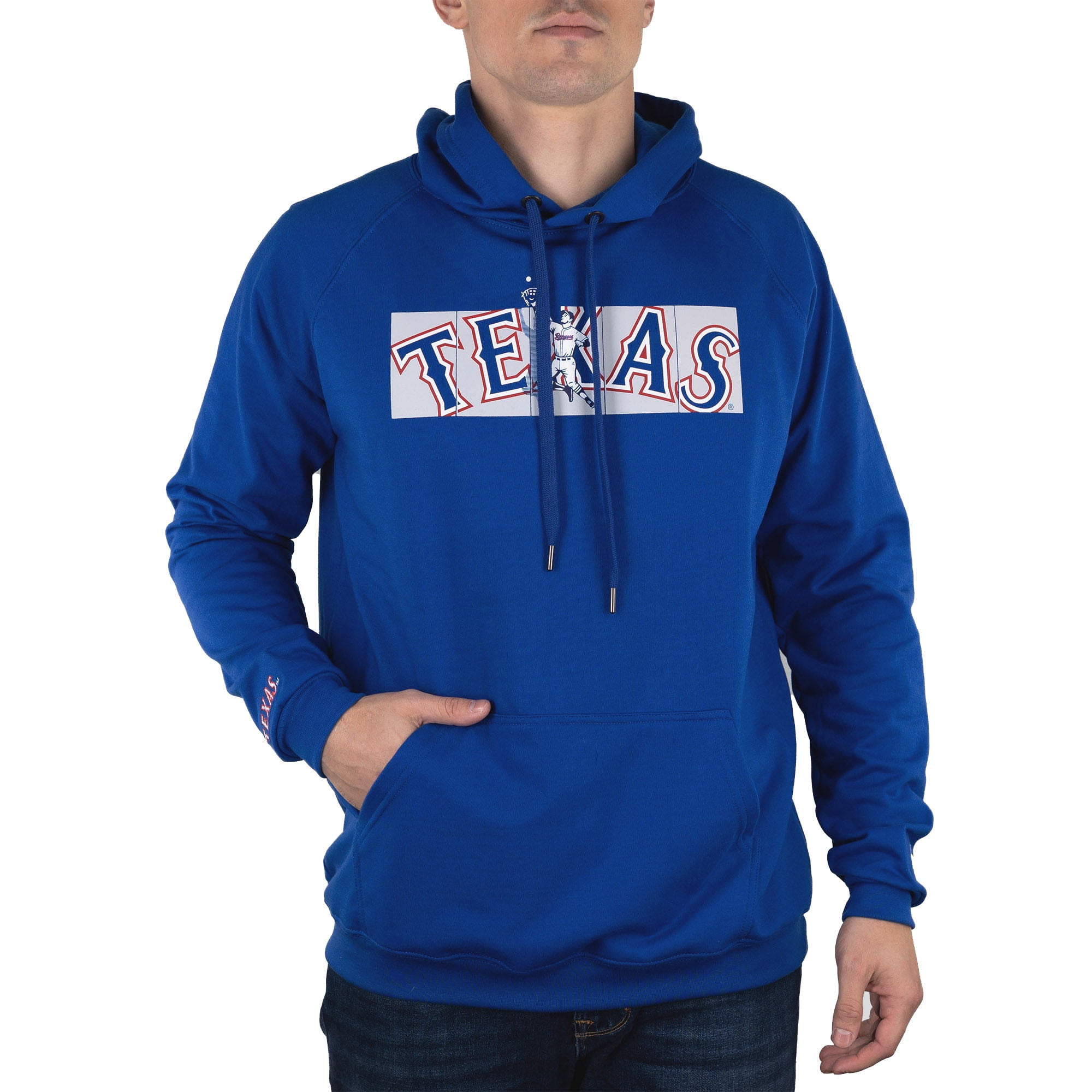 Men's Baseballism Royal Texas Rangers Outfield Fence Hoodie - Walmart.com
