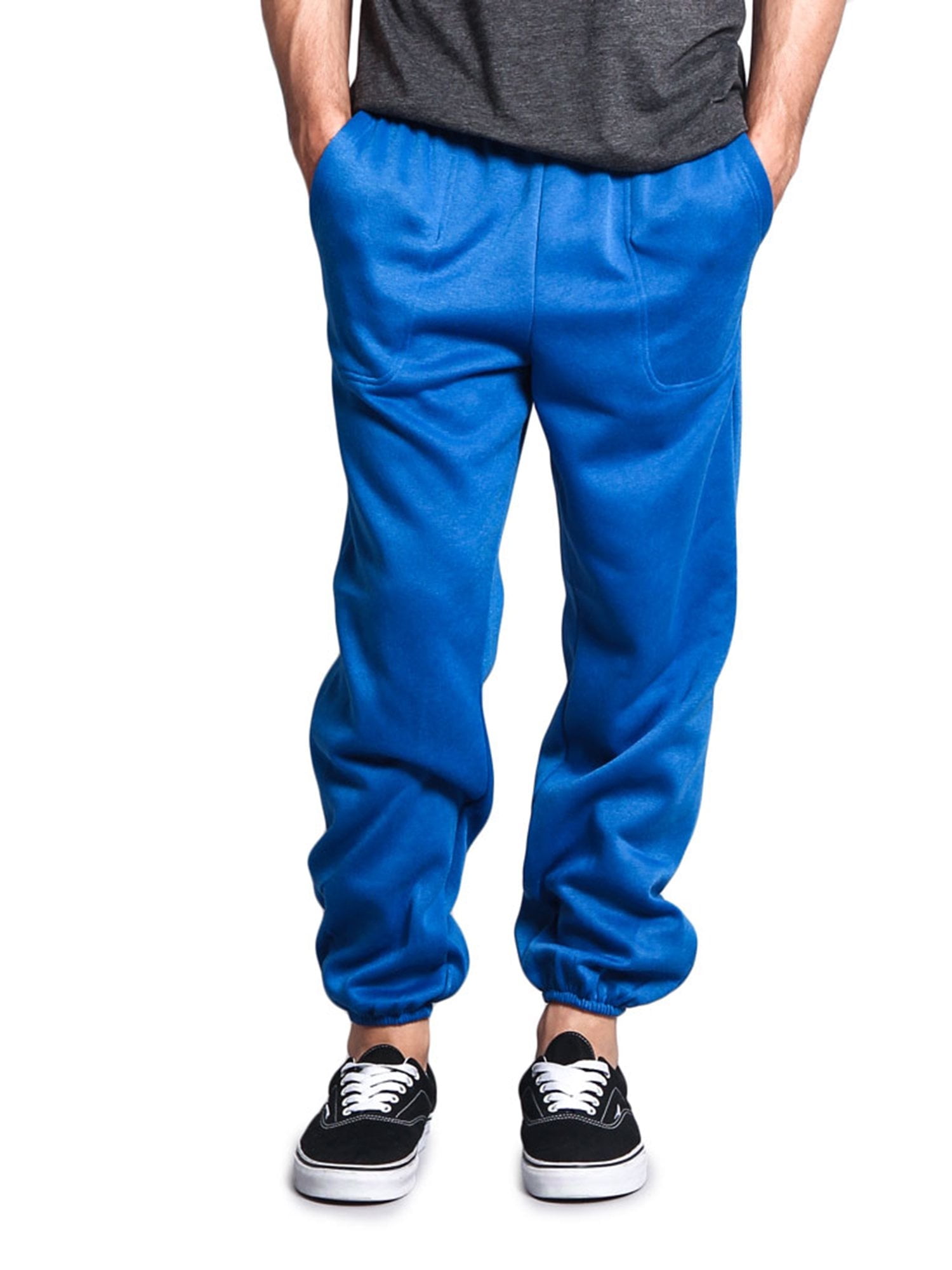 Men's Basic Fleece Jogger Sweatpants with Pockets, Up to 5X - Walmart.com