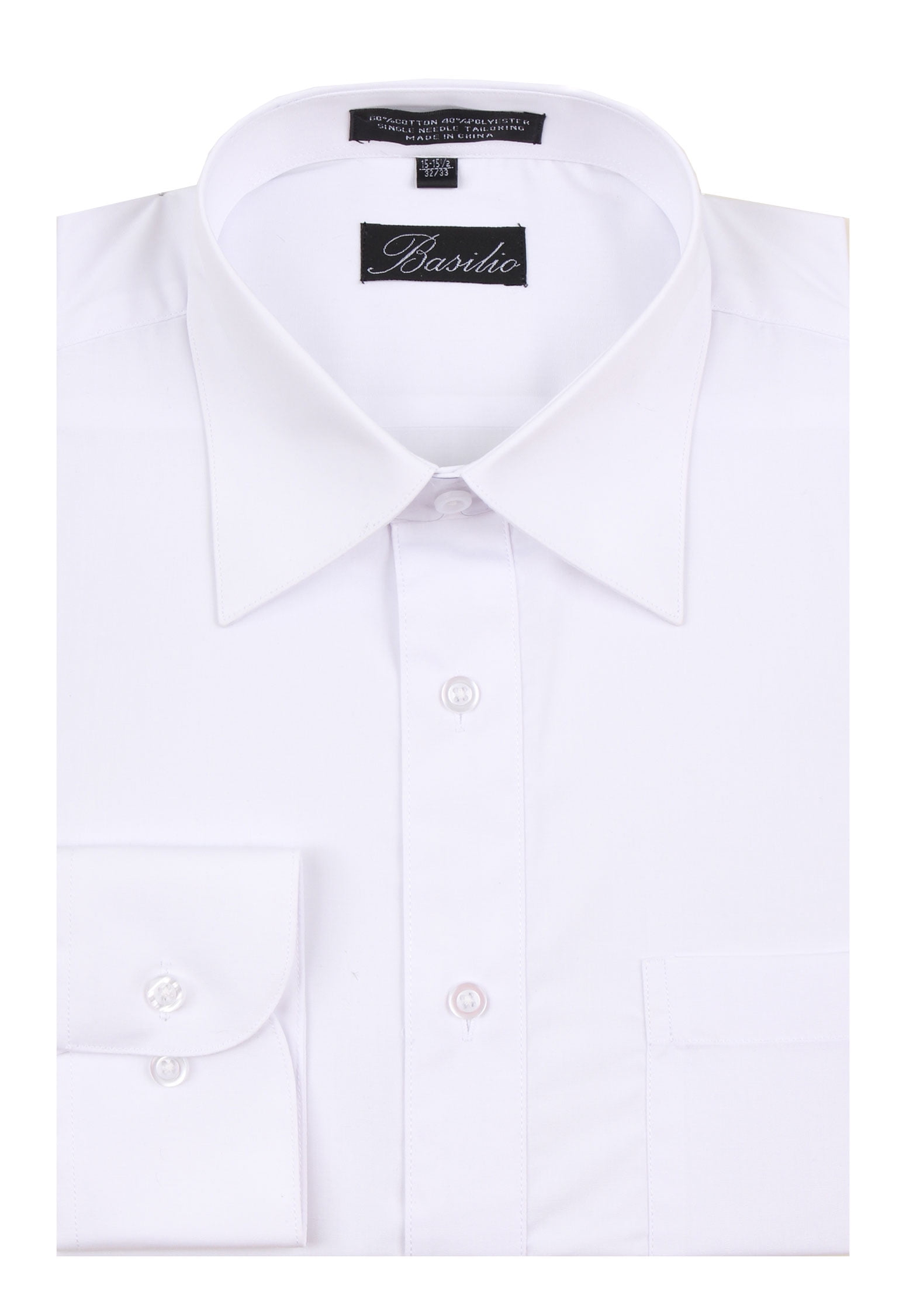 Men's Basilio Convertible Cuff Solid Dress Shirt - Many Colors ...