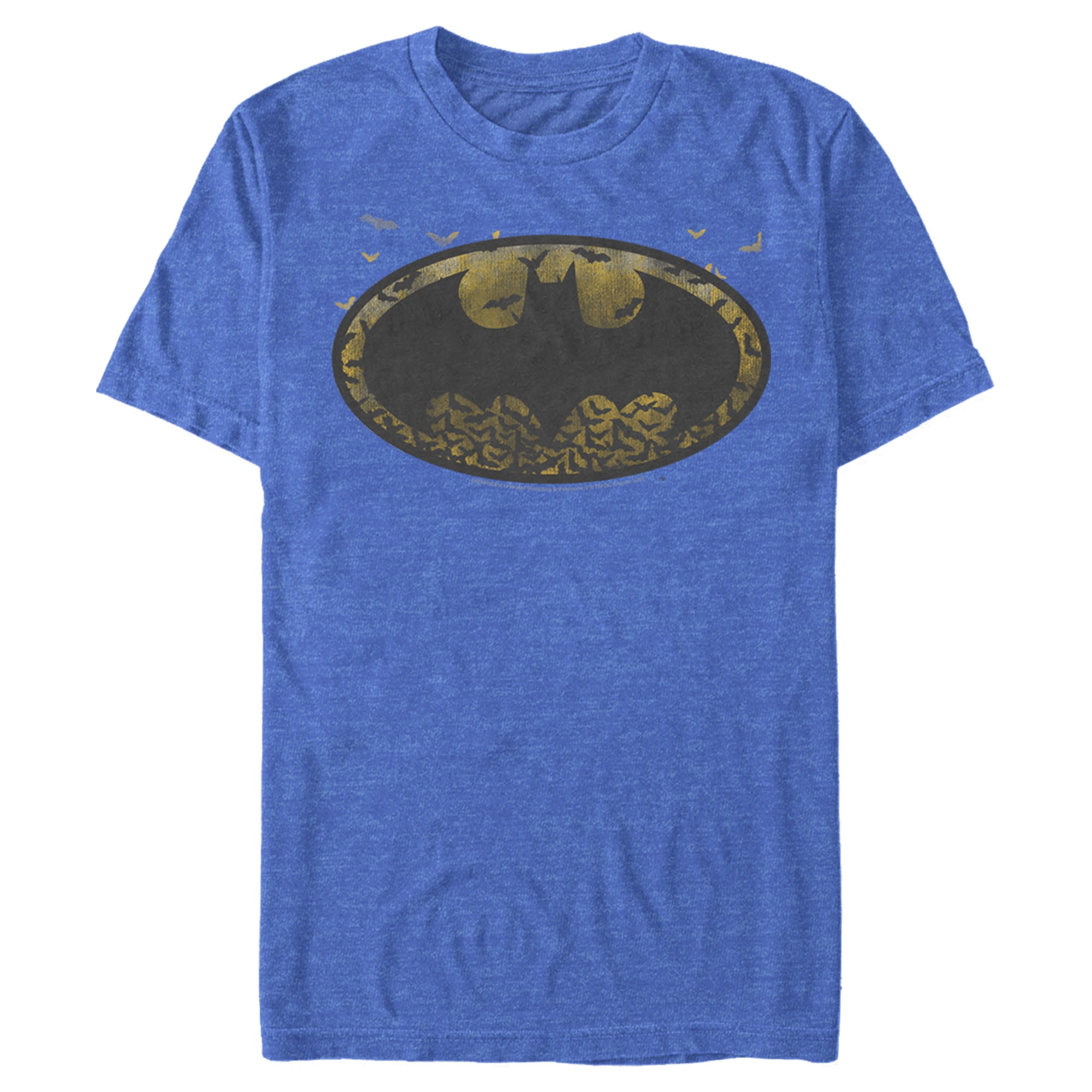 Men's Batman Bat Colony Logo Graphic Tee Royal Blue Heather Medium ...