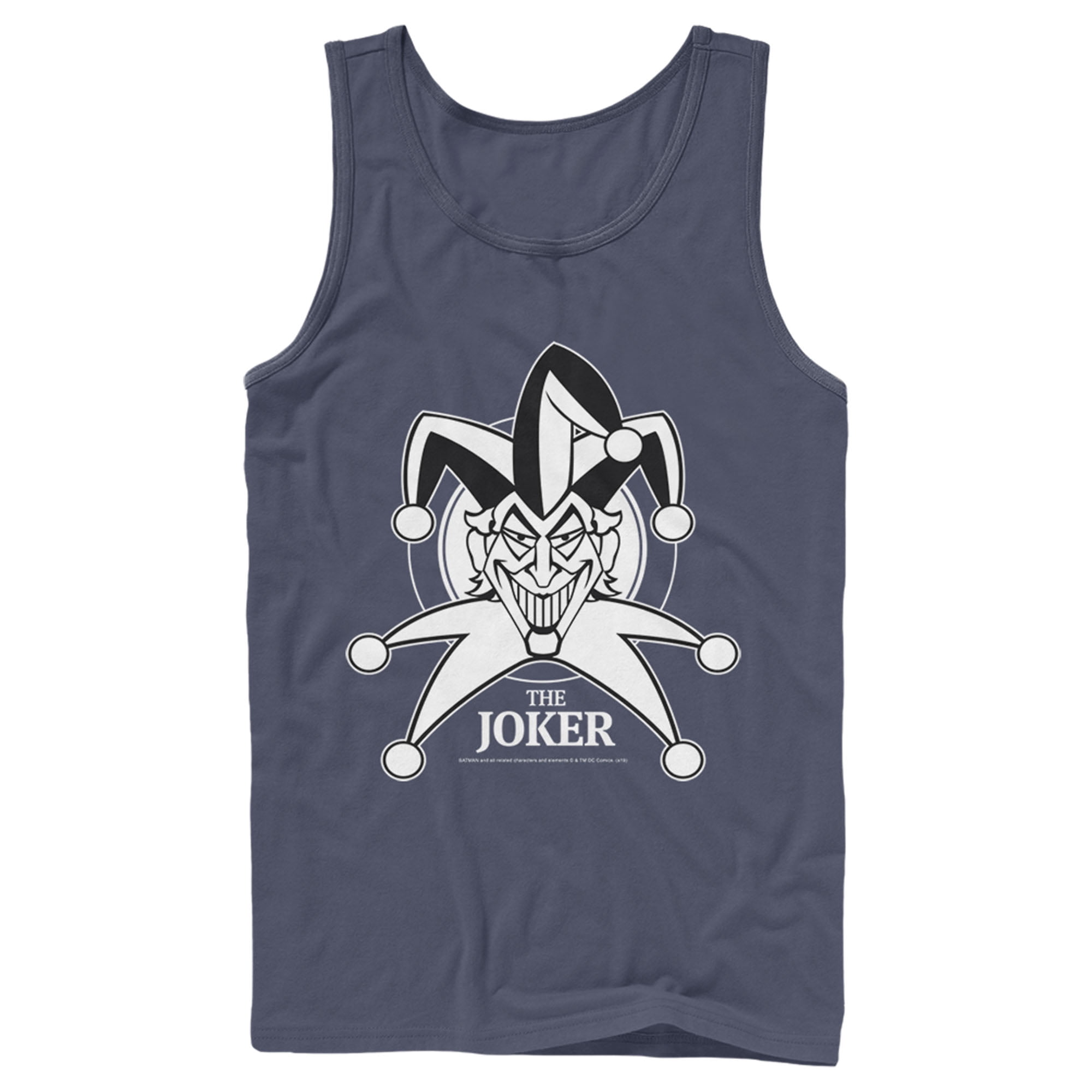 Men's Batman Joker Emblem Tank Top Navy Blue Small - Walmart Business ...