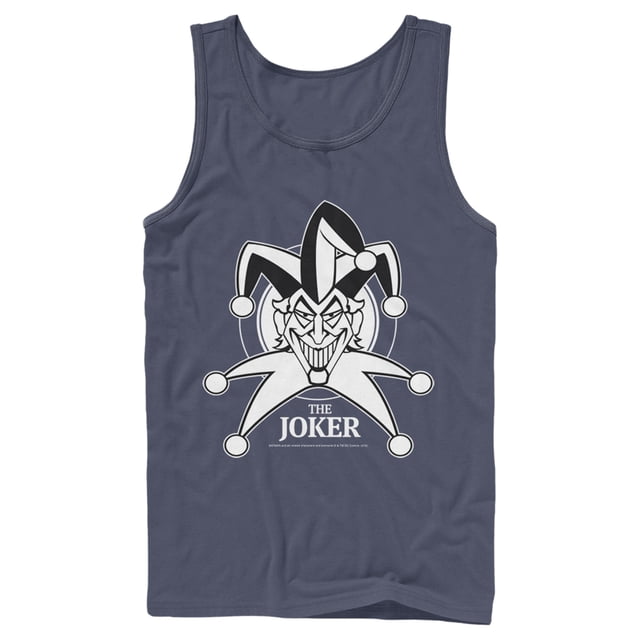 Men's Batman Joker Emblem Tank Top Navy Blue Small - Walmart Business ...