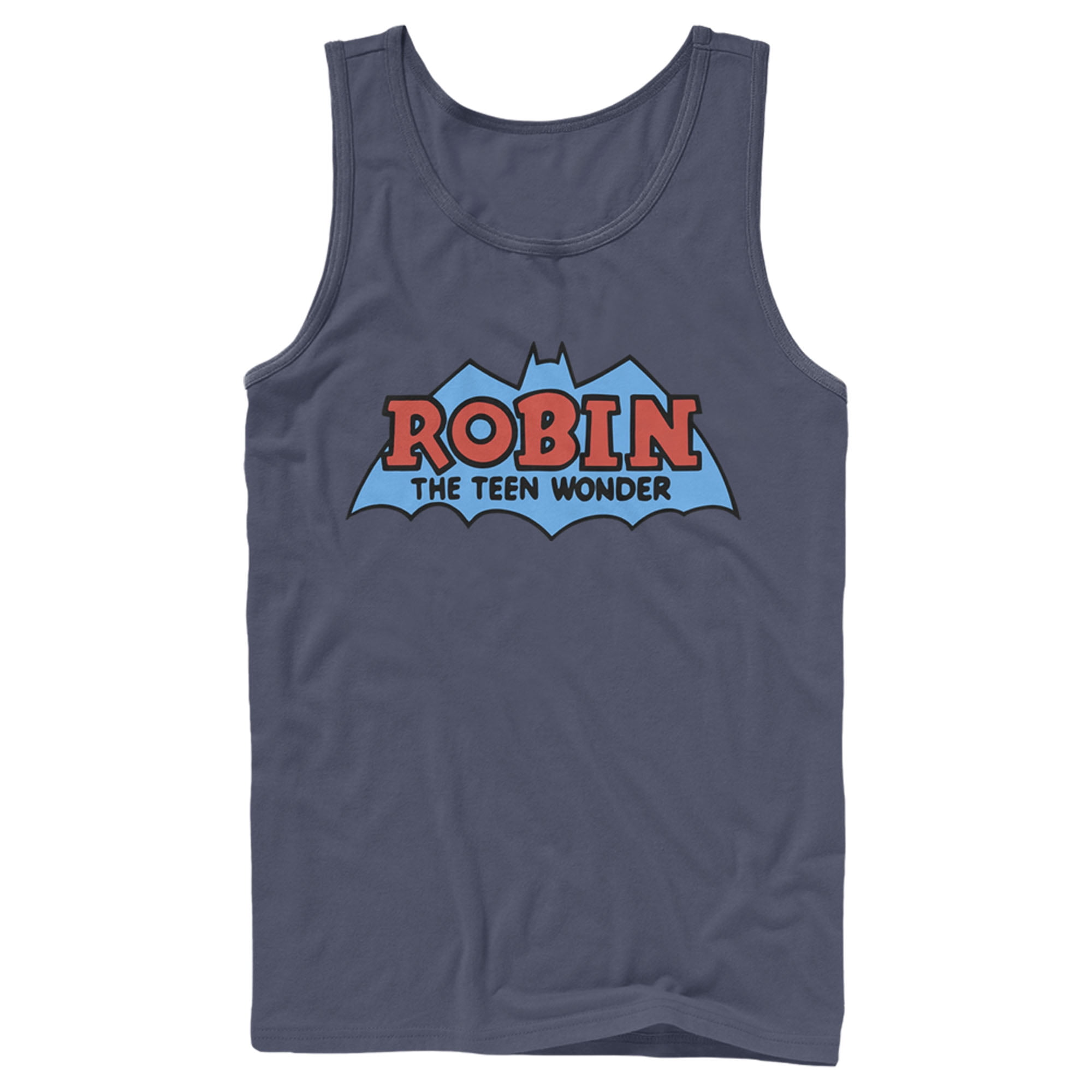 Men's Batman Logo Boy Wonder Robin Tank Top Navy Blue 2X Large ...