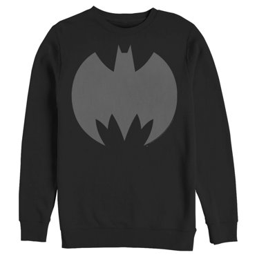 Men's Batman Logo Cute Cartoon Sweatshirt Black Large - Walmart.com