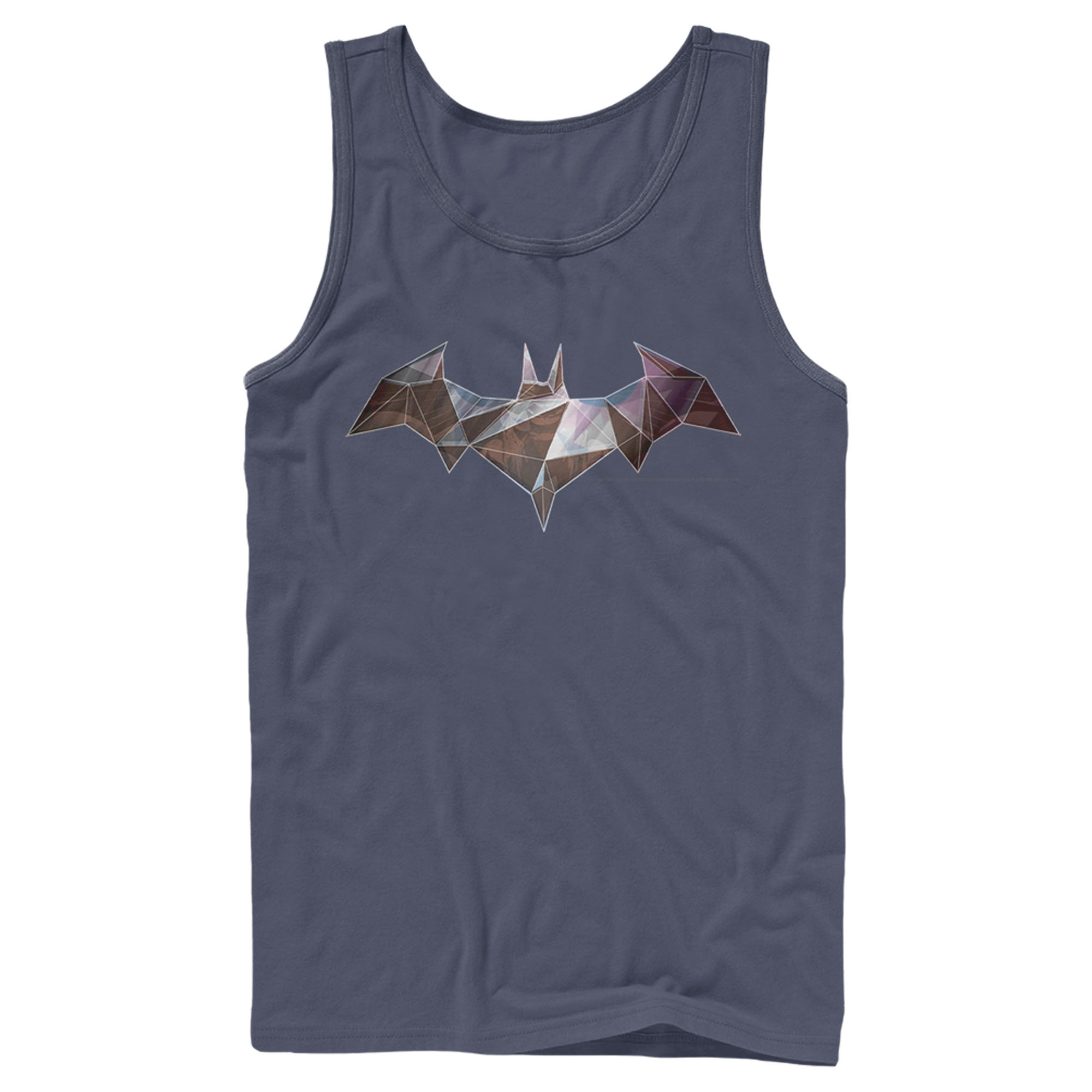 Men's Batman Logo Geometric Wing Tank Top Navy Blue Large - Walmart.com