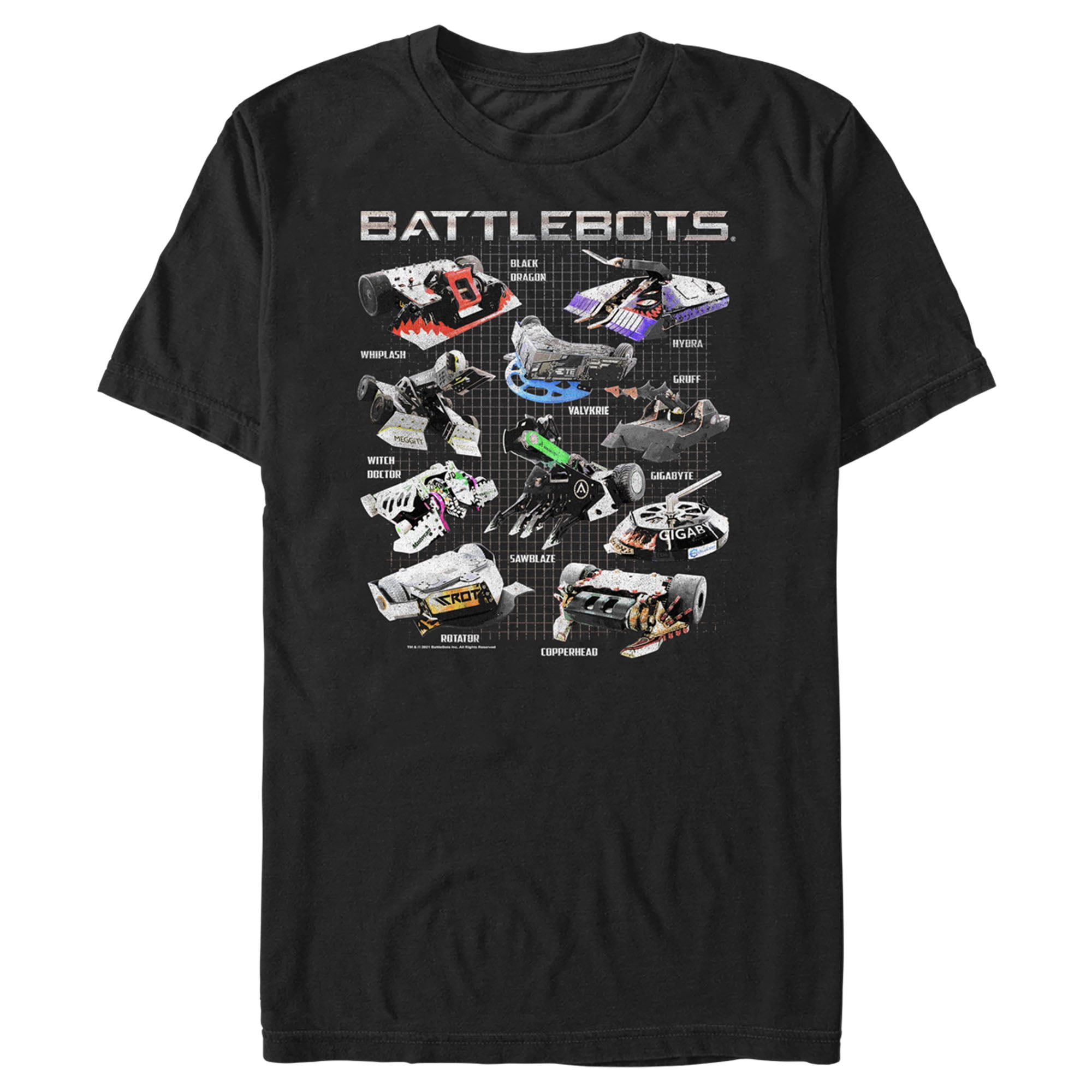 Men's Battlebots Most Ruthless Competitors Graphic Tee Black Small ...
