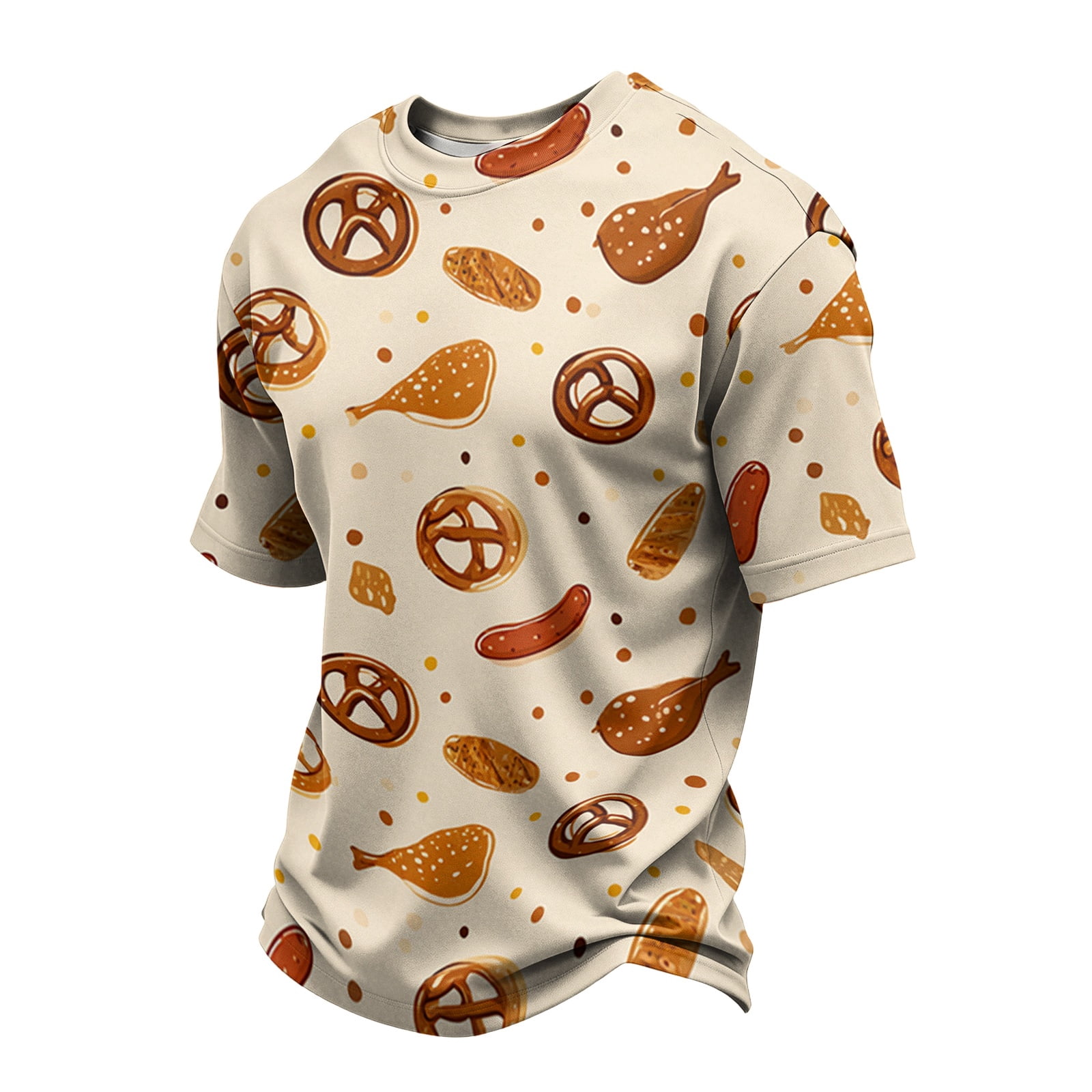 Men's Bavarian Oktoberfest Beer Festival Print T-Shirt Short Sleeve ...