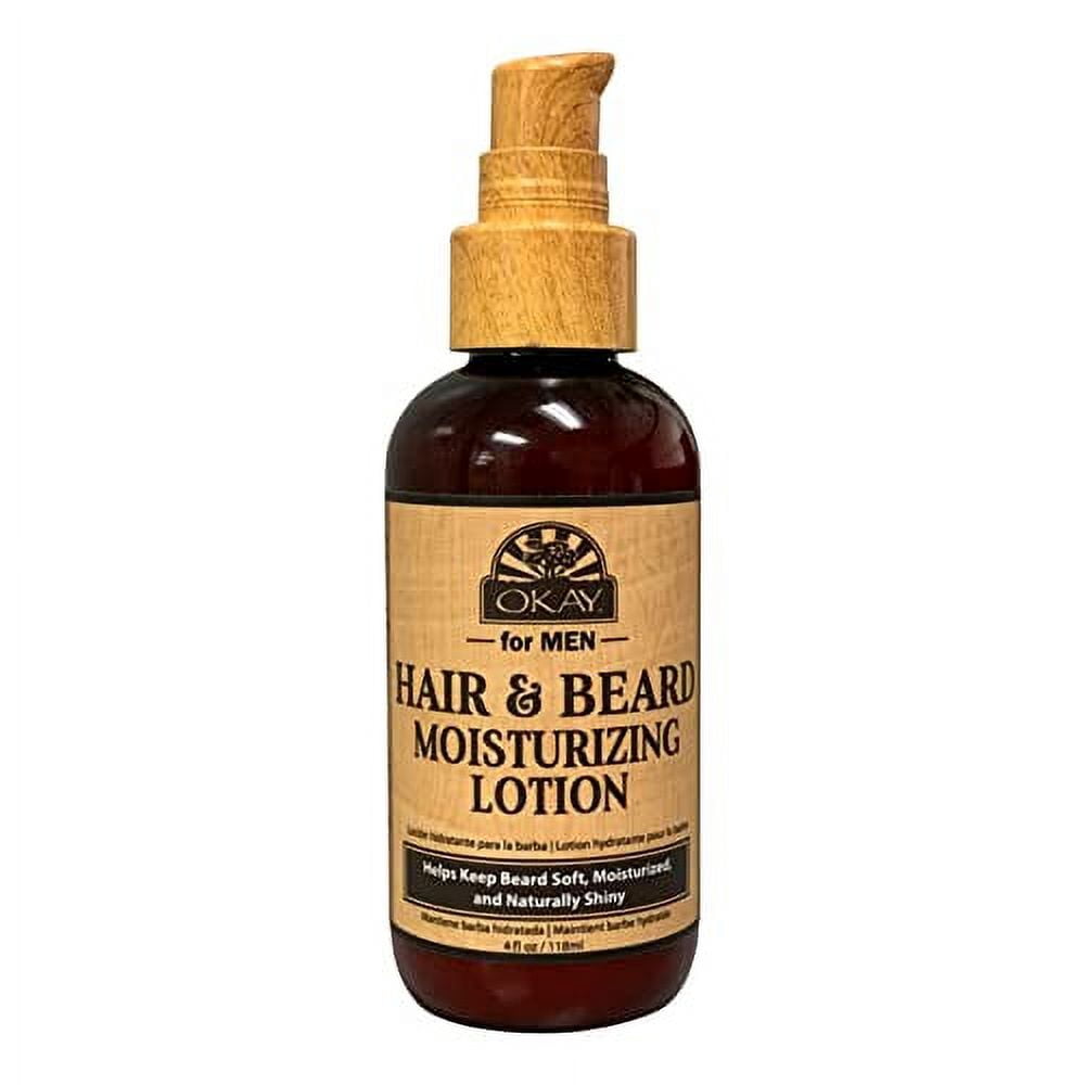 Men's Hydrating Beard & Hair Moisturizer, Brown, 4 Fluid Ounce ...