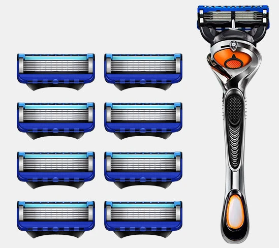 Men's Beard Razor Razor Head 5 Speed Hidden 5 Blades New Five-layer ...