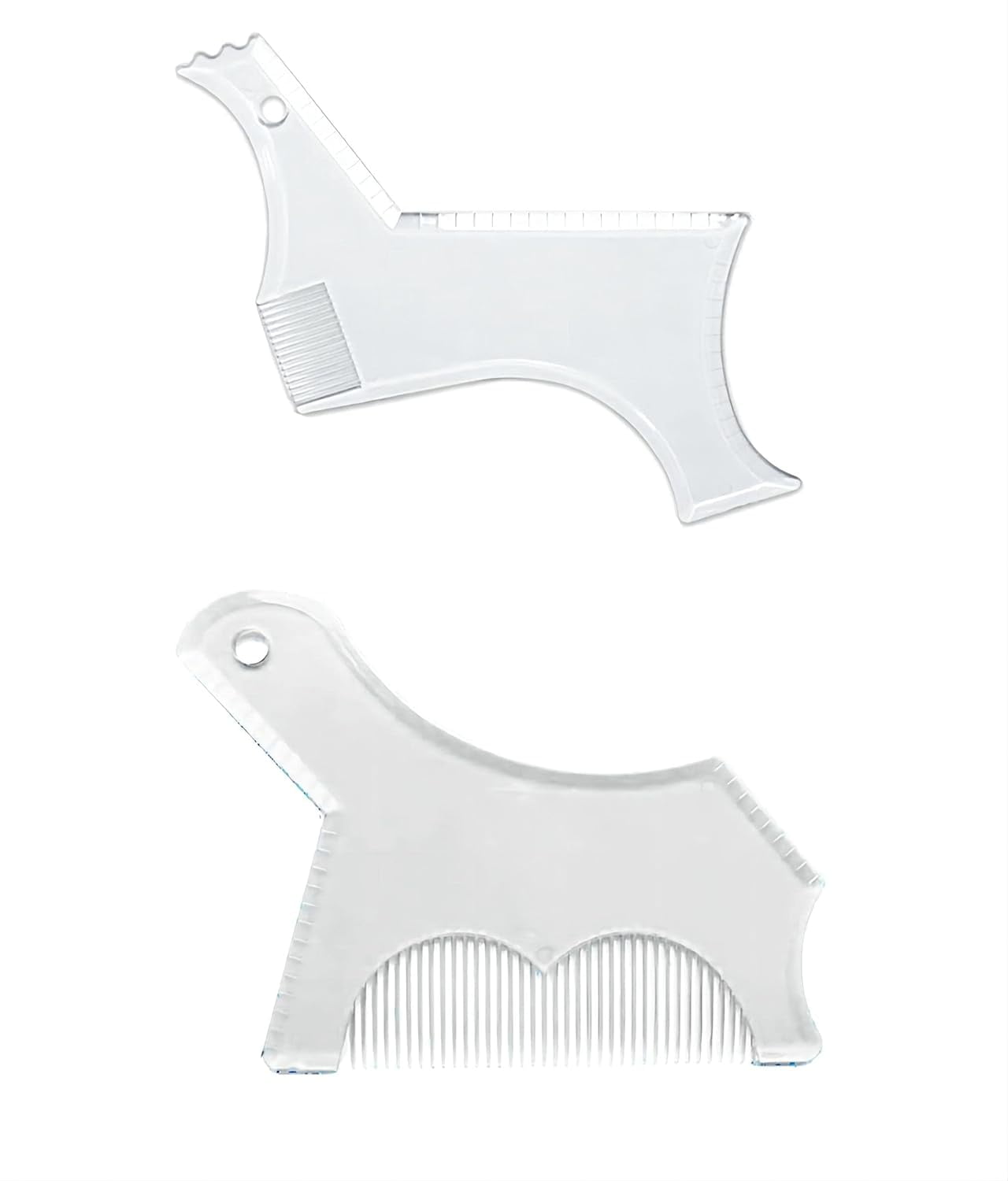 Men's Beard Shaping Tool With Inbuilt Comb Transparent Template Styling ...