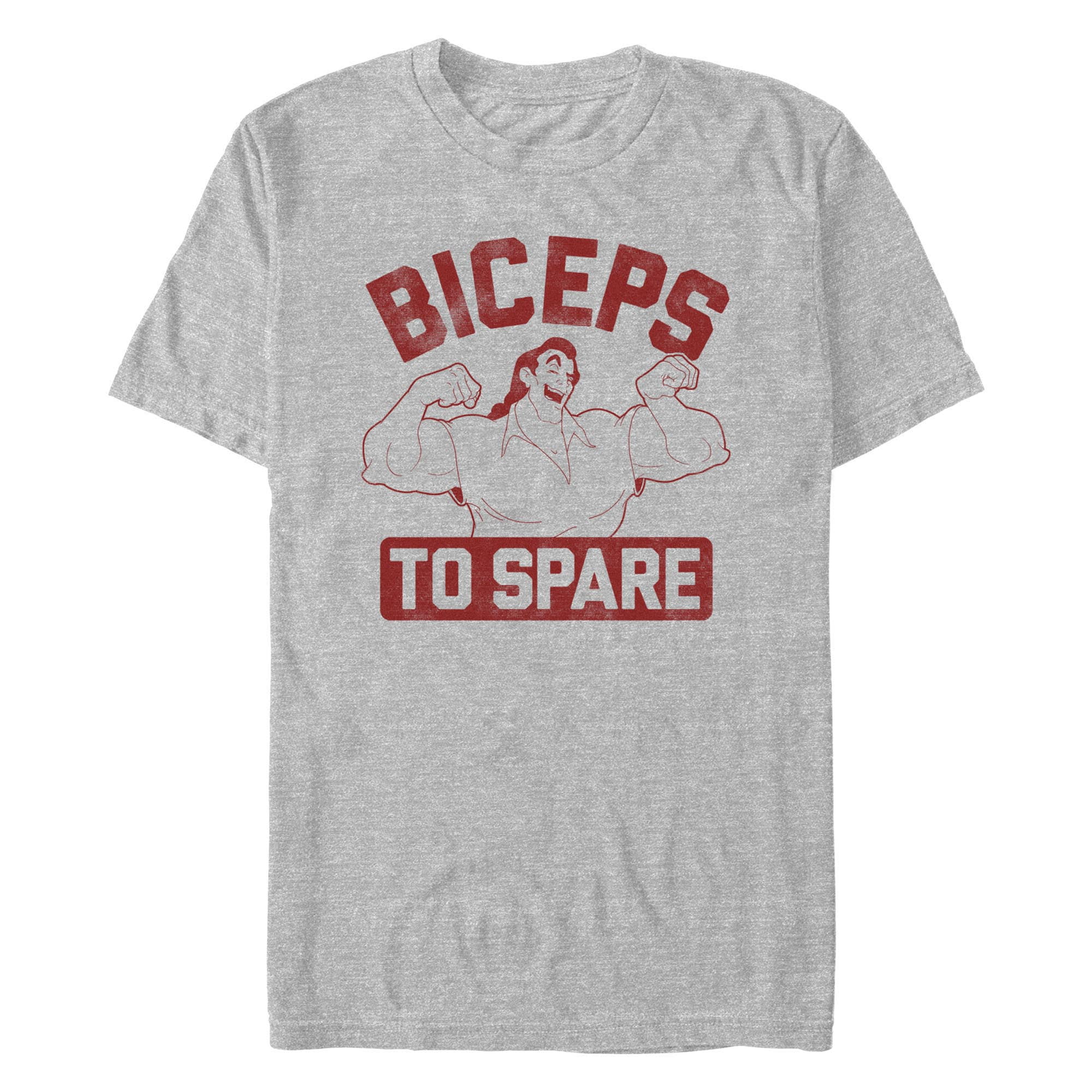 Men's Beauty and the Beast Gaston Biceps to Spare Graphic T-Shirt ...