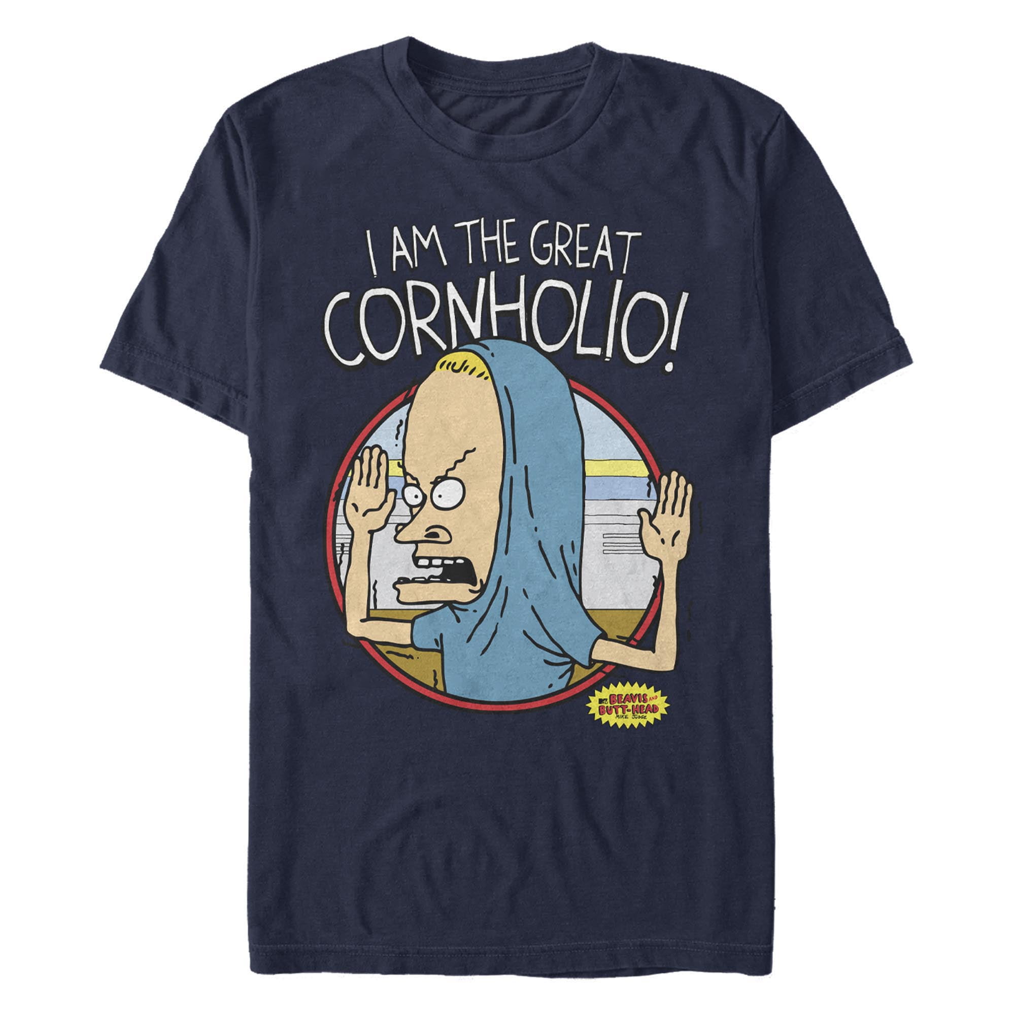 Men's Beavis and Butt-Head I Am the Great Cornholio Pose Graphic T ...