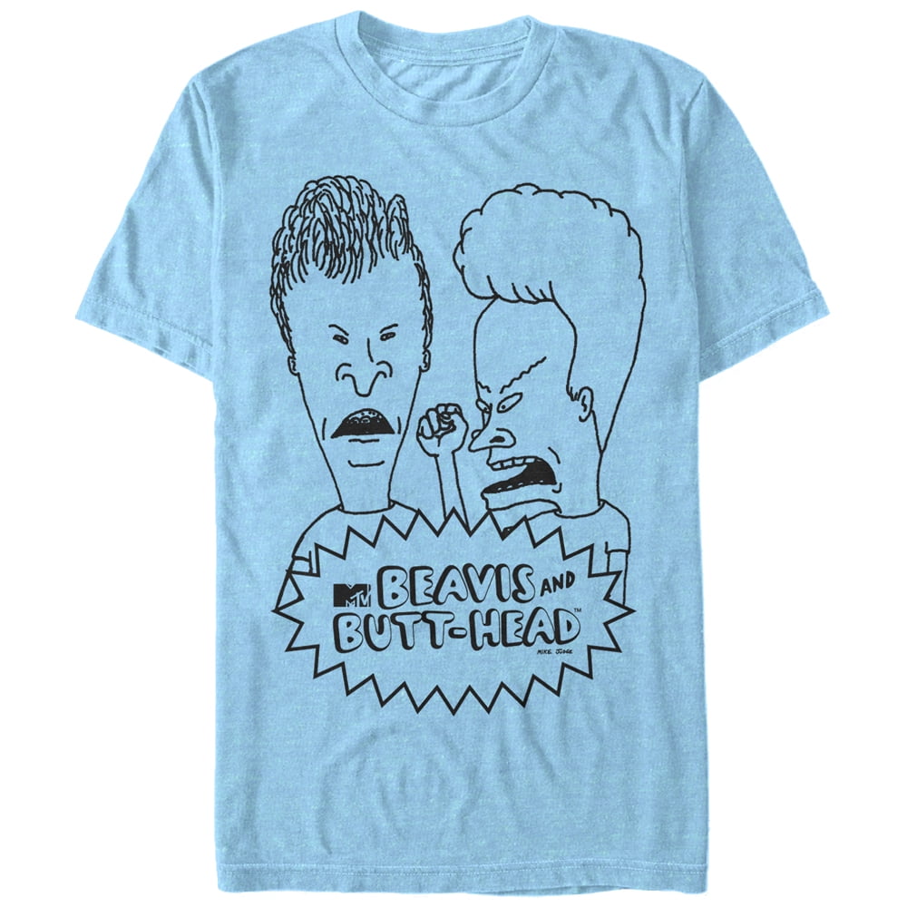 Men's Beavis and Butt-Head Outline Logo Graphic T-Shirt - Walmart.com