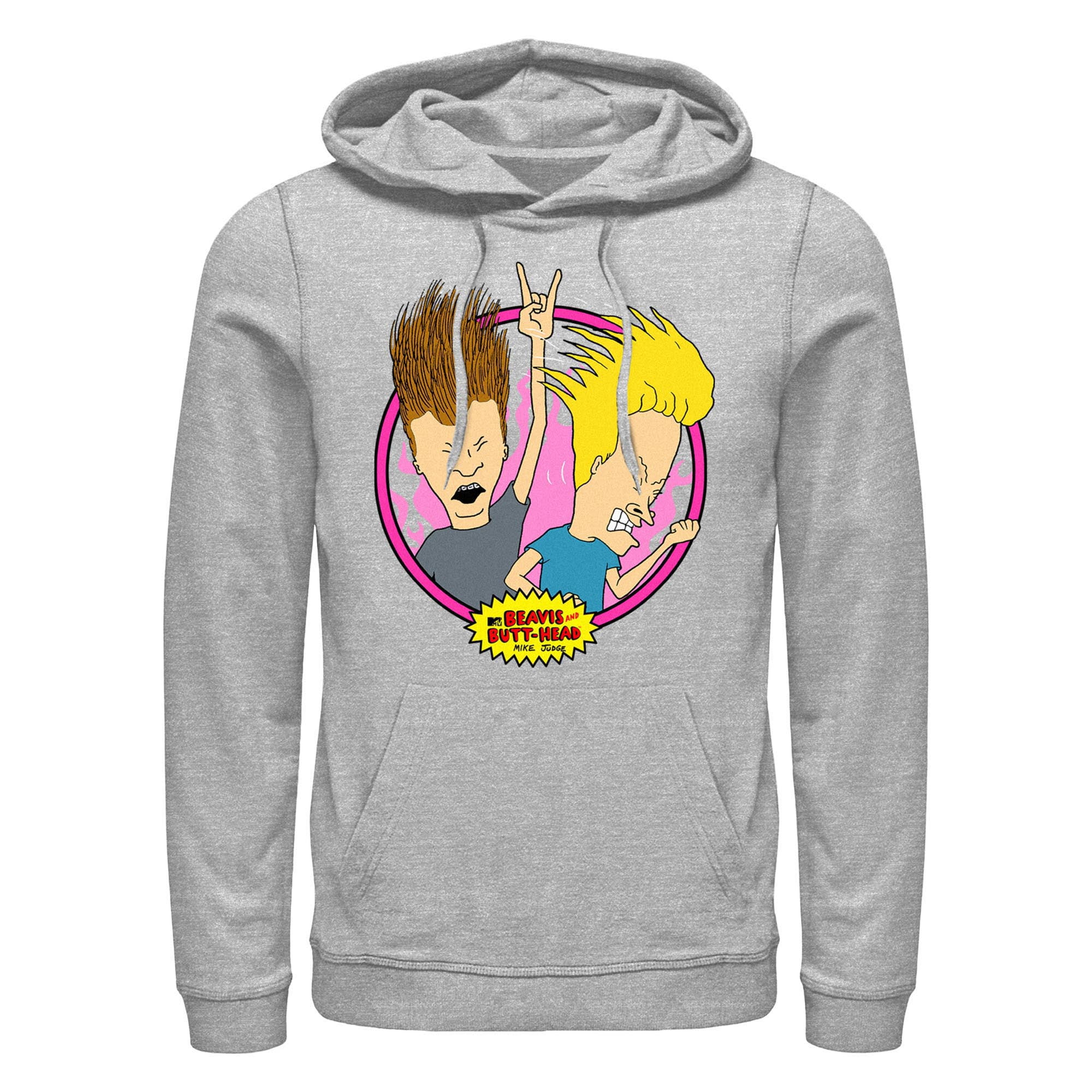 Men's Beavis and Butt-Head Rock Duo Pull Over Hoodie - Walmart.com