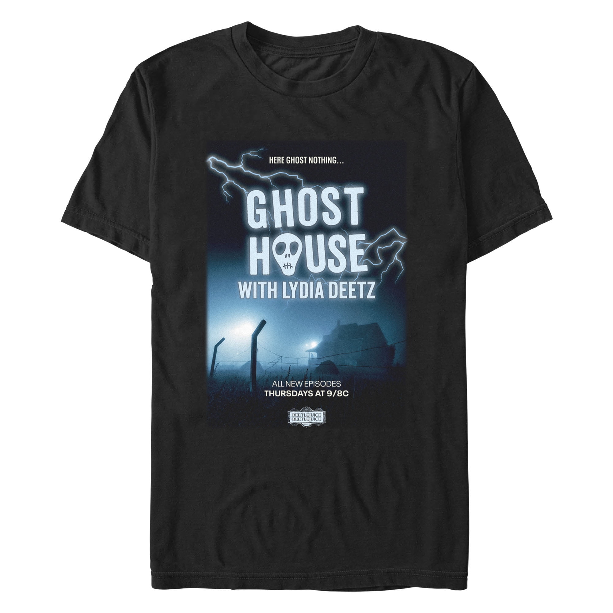Men's Beetlejuice Beetlejuice Here Ghost Nothing Poster Graphic T-Shirt - Walmart.com