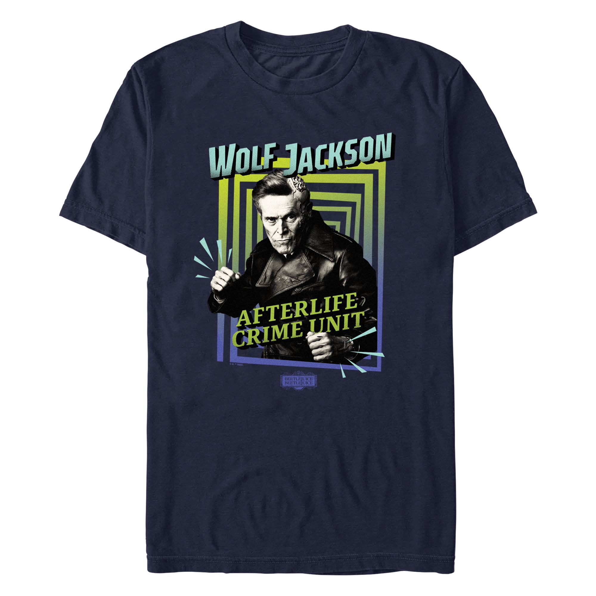 Men's Beetlejuice Beetlejuice Wolf Jackson Afterlife Crime Unit Graphic ...