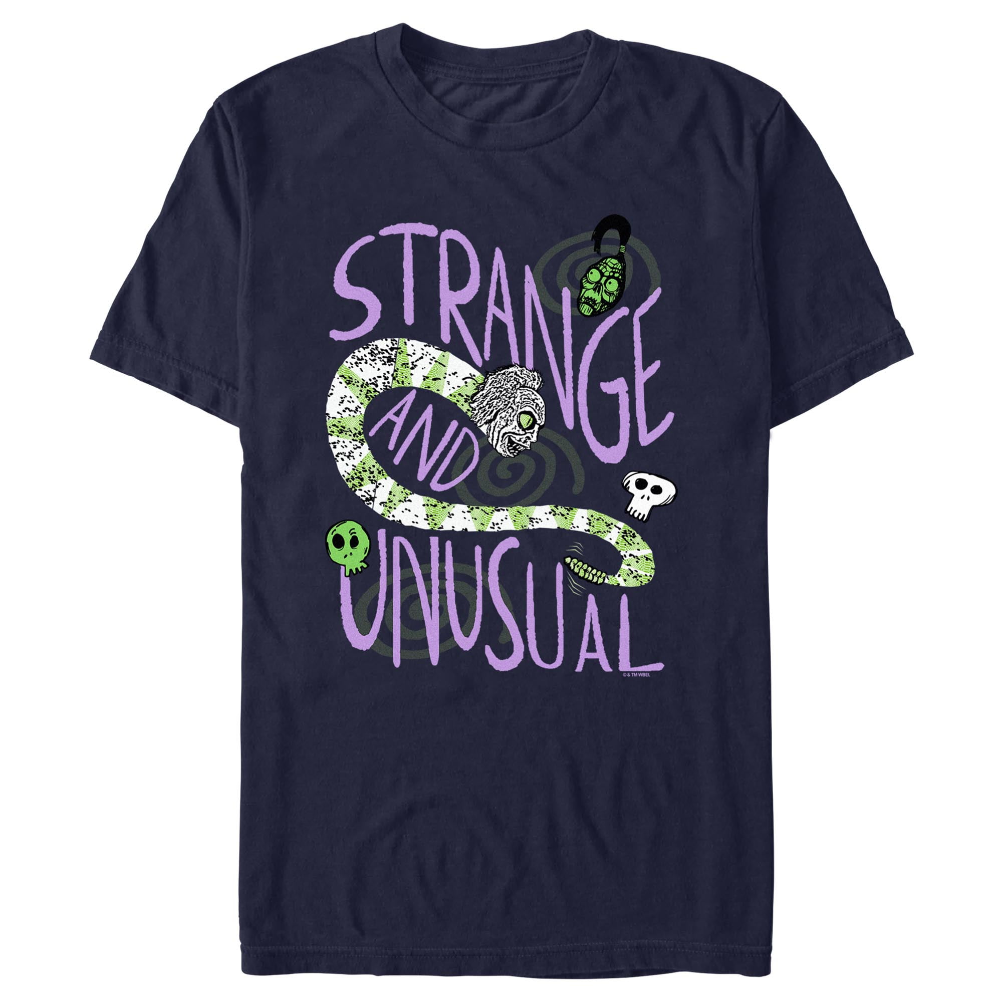 Men's Beetlejuice Strange and Unusual Snake Graphic T-Shirt - Walmart.com