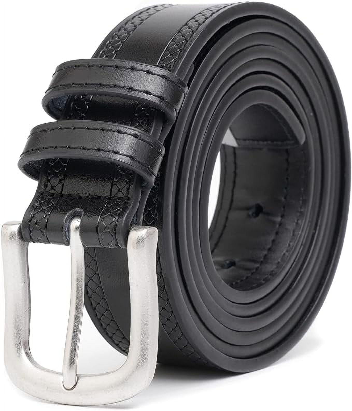 Men's Belt Big & Tall 56"-80" Embroidered Genuine Leather Extra Long ...