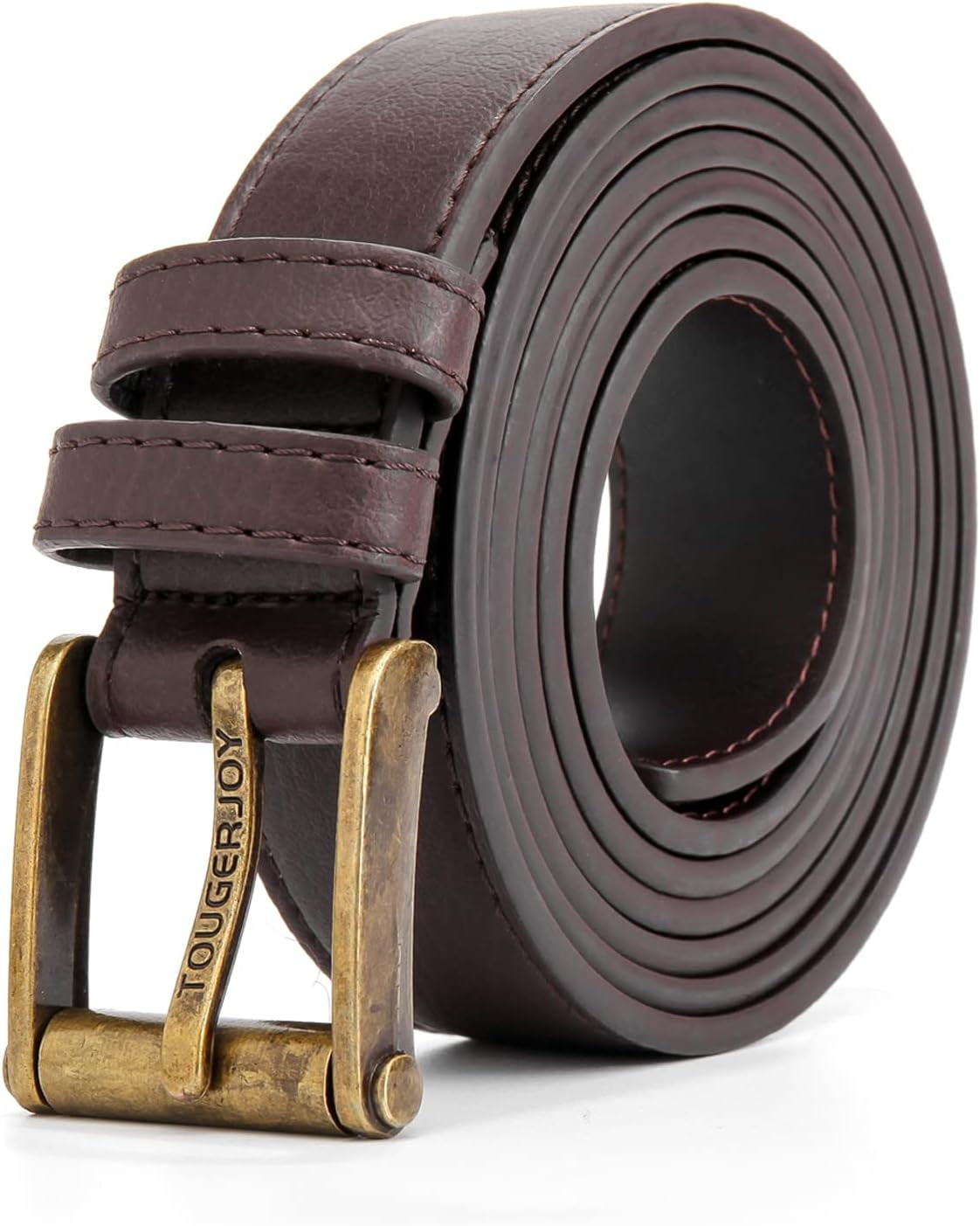 Men's Belt Big & Tall 56"-80" Genuine Leather Belt Reinforced Strap ...