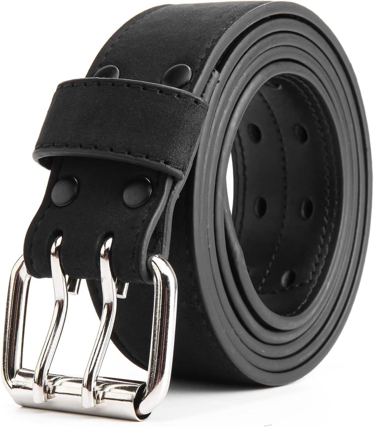 Men's Belt Big & Tall 56"-80" Genuine Leather Belt Reinforced Strap ...