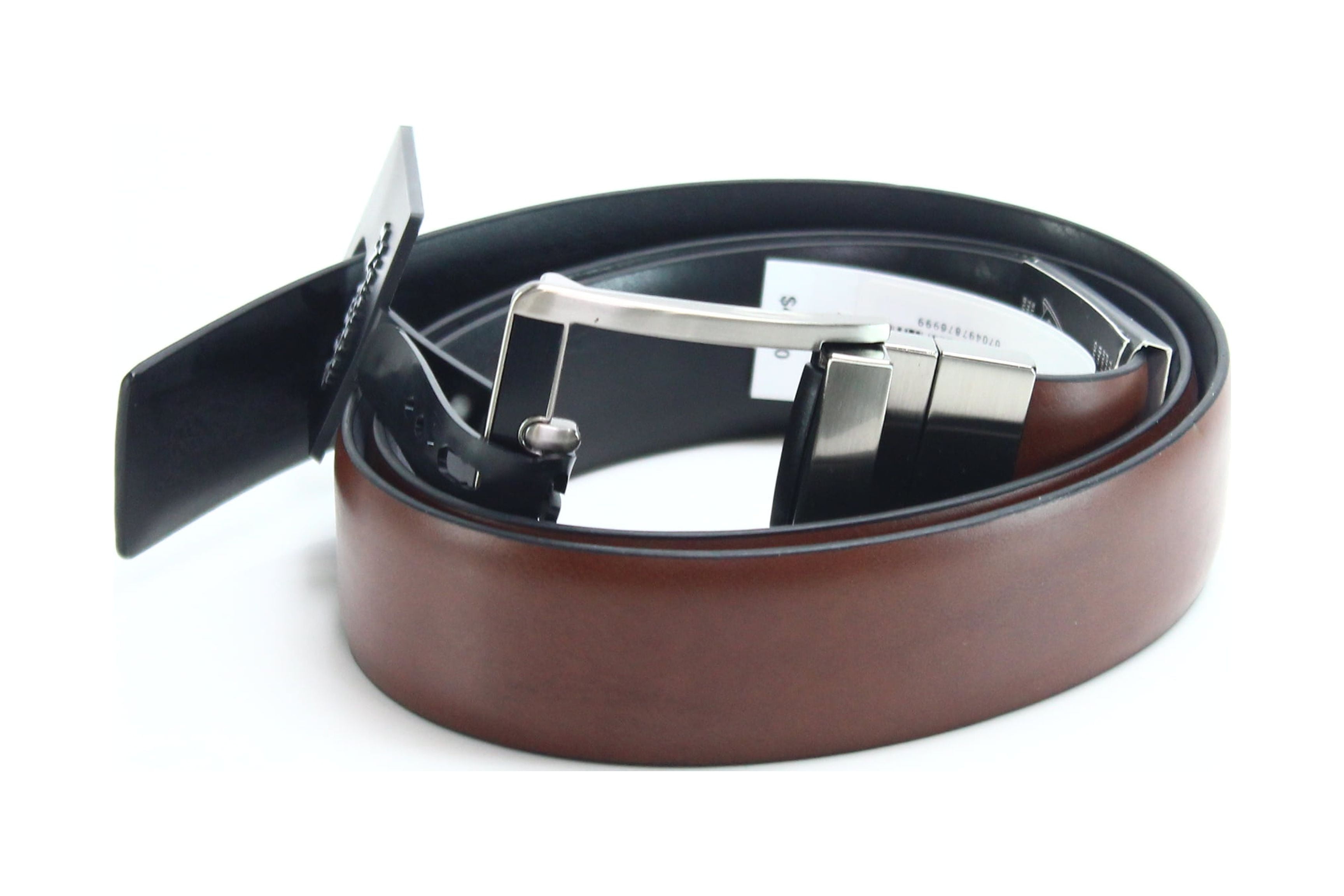 Alfani Men's Faux Leather Compression Reversible Belt Brown/Black ...