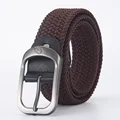 Men's Belt Casual Woven Elastic Belt Outdoor Sports Women's Belt ...