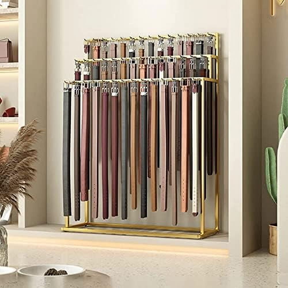 Men's Belt Display Stand, Tie Racks, Hanging Hook Commercial Shelves ...