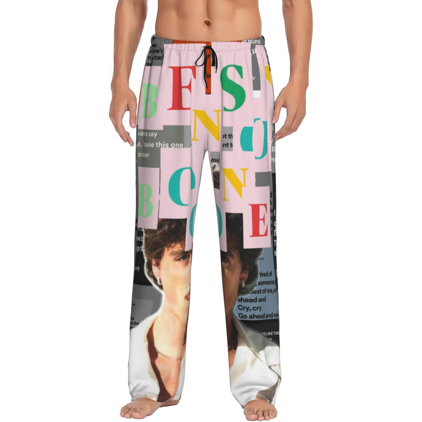 Men's Benson Boone Pajama Pants Lounge Sleepwear PJ Bottoms with ...