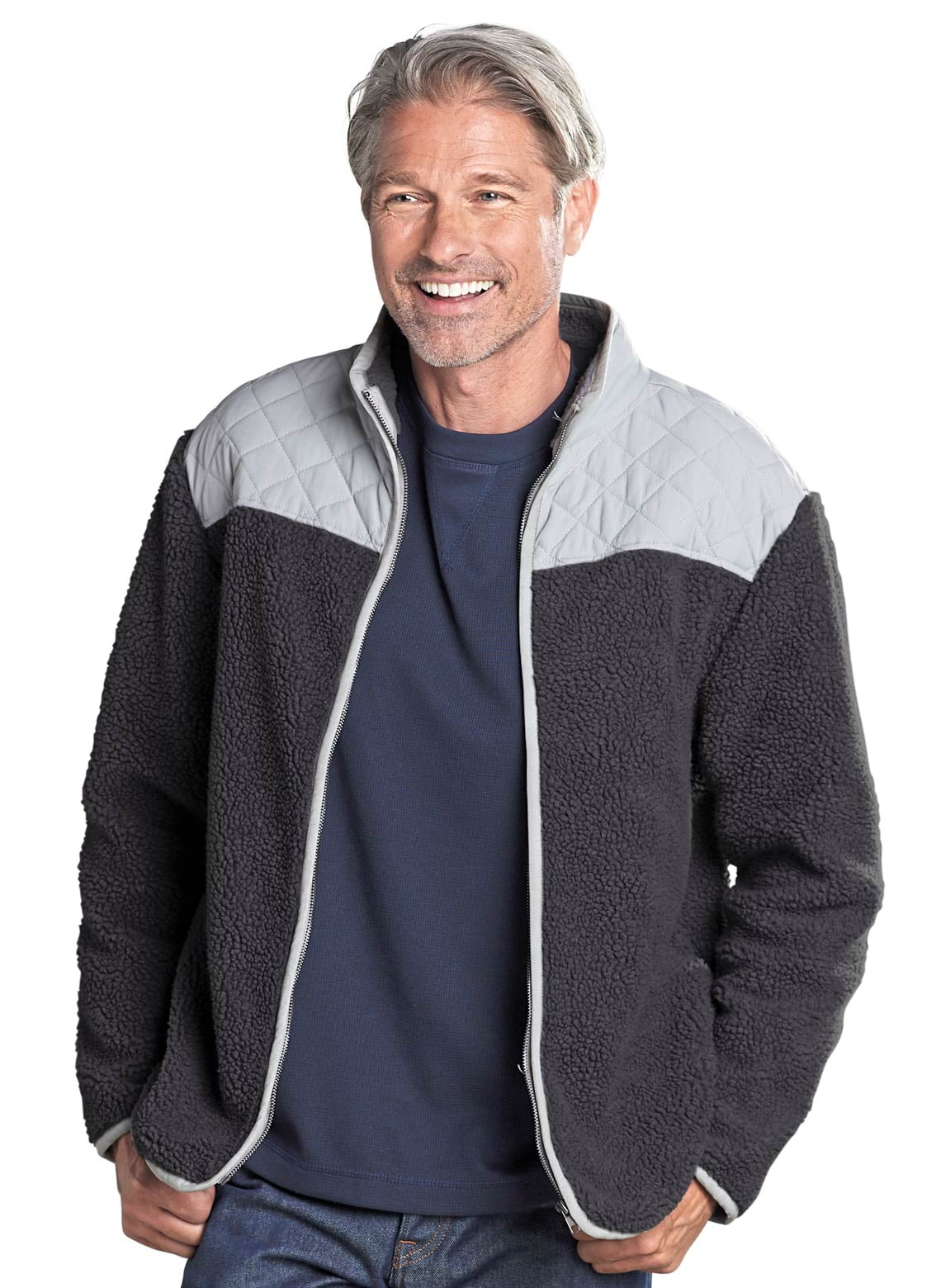 Men's Berber Coat by Cozee Corner - Walmart.com