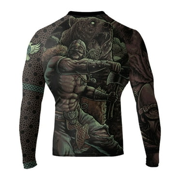 Raven Fightwear Men's Cthulhu MMA BJJ Rash Guard Black Small - Walmart.com