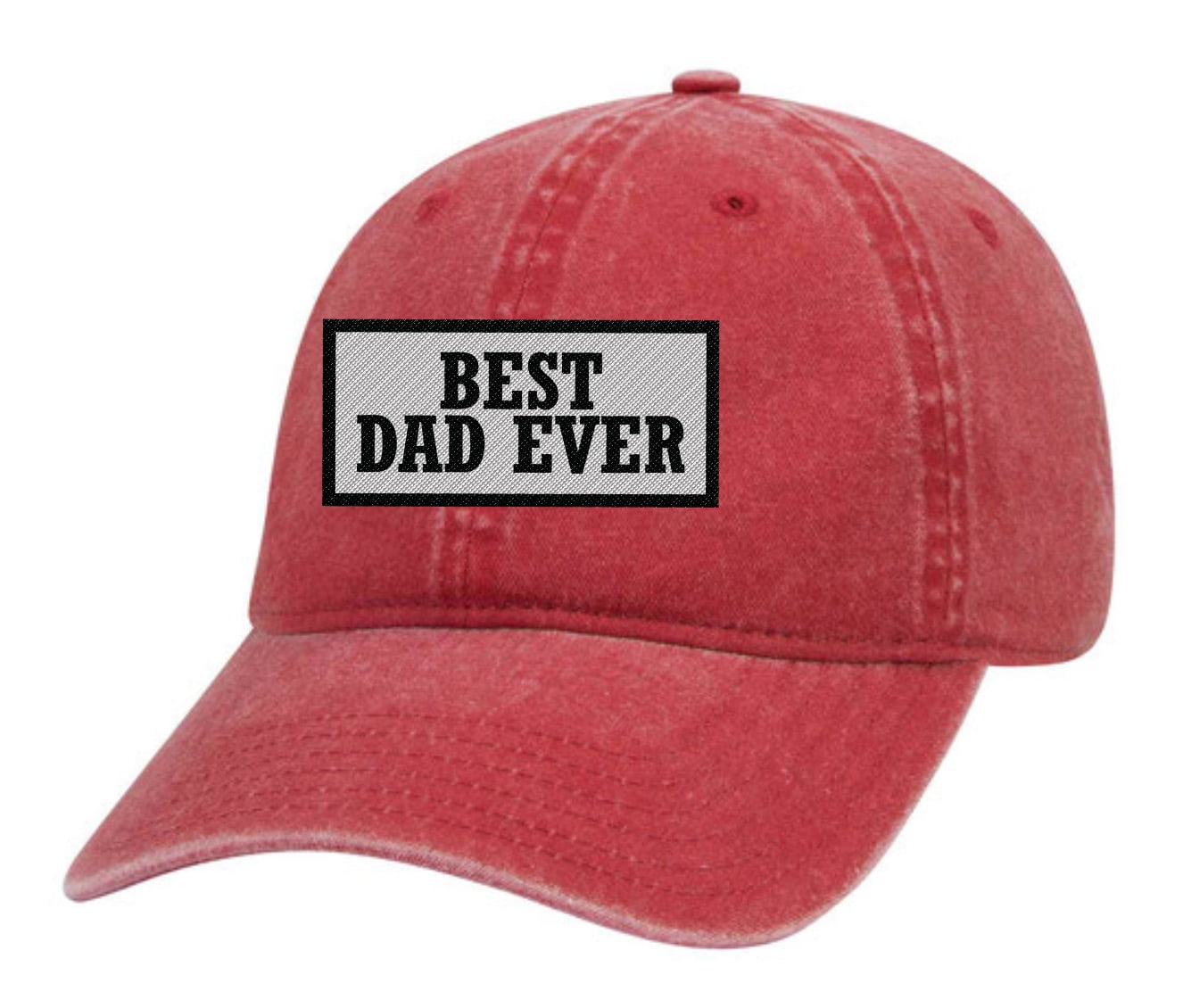 Men's Best Dad Ever Father's Day Embroidered Patch Twill Buckle Back ...