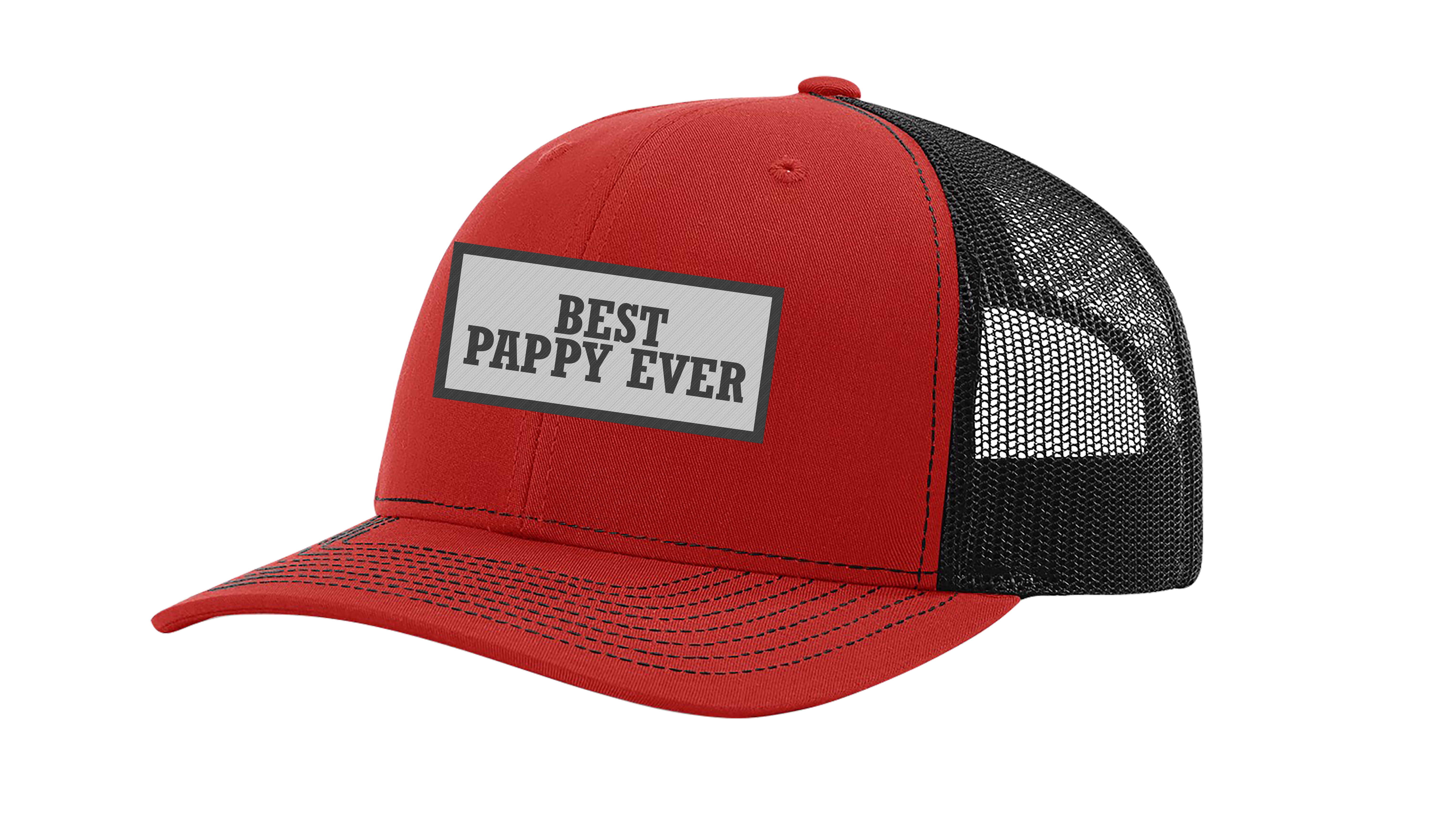 Men's Best Pappy Ever Father's Day Embroidered Patch Mesh Back Trucker ...