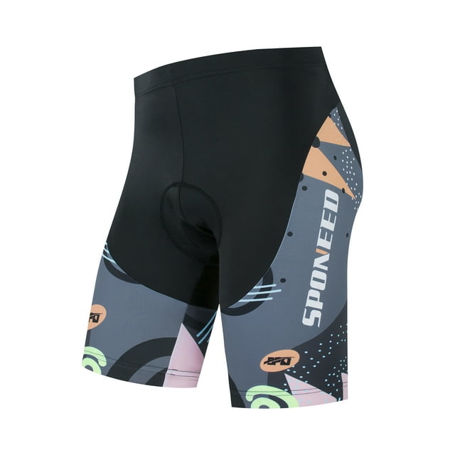 Men’s Bicycle Shorts 4D Padded Quick-Dry Riding Biking Pants Gray M ...