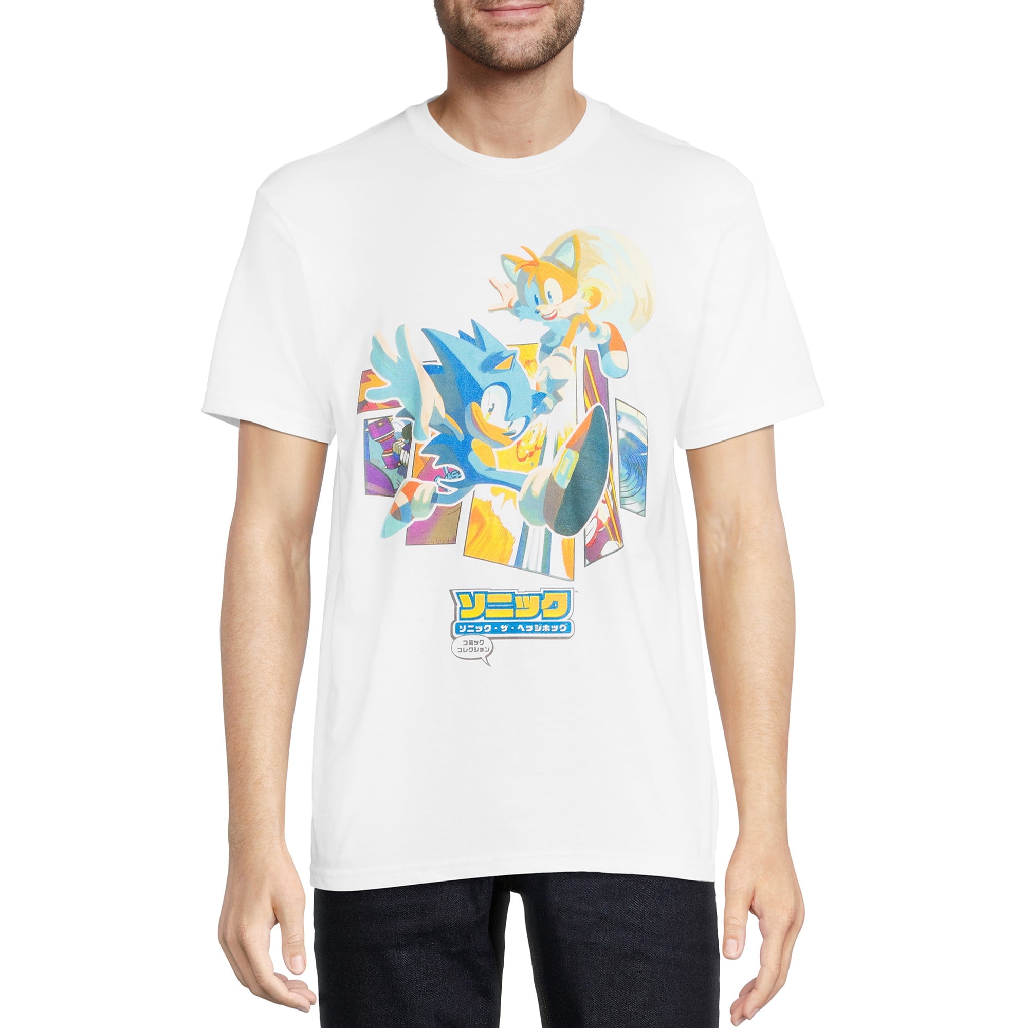 Men's & Big Men's Sonic The Hedgehog Short Sleeve Graphic Tees - Walmart.com