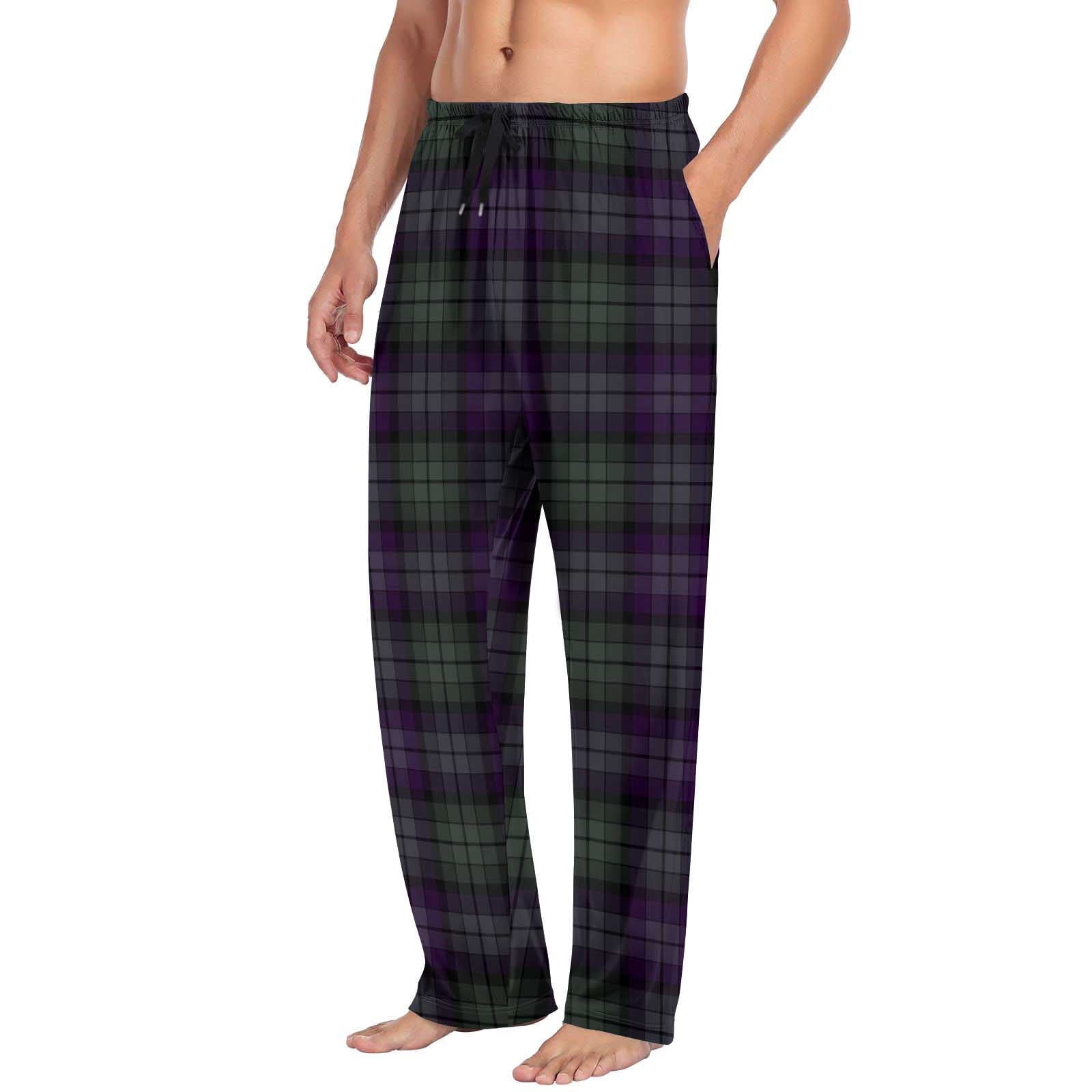 Men's Big & Tall Cotton Lounge Pajama Pants with Pockets – Checkered ...