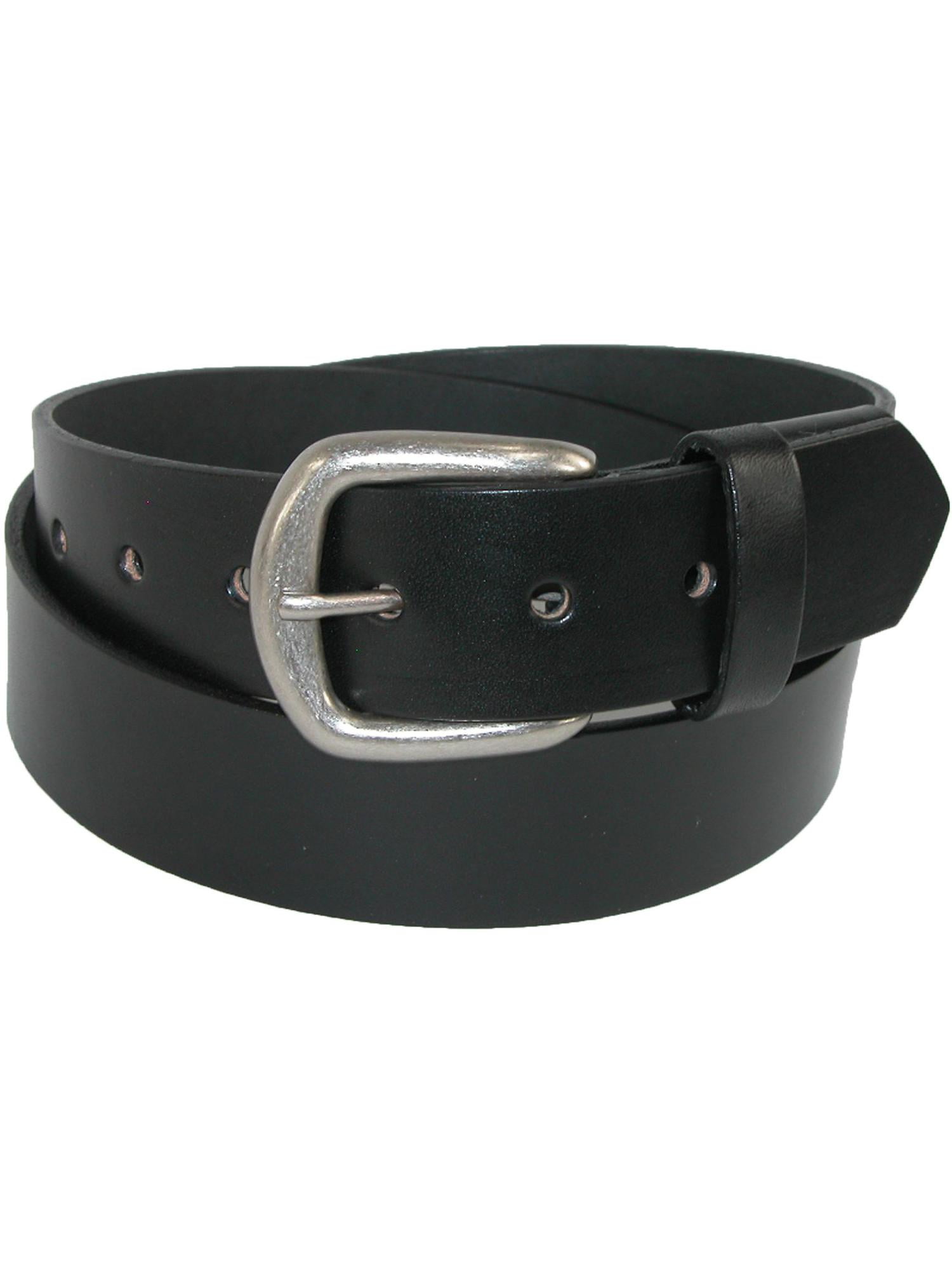 Men's Big & Tall Leather Bridle Belt with Hidden Elastic - Walmart.com