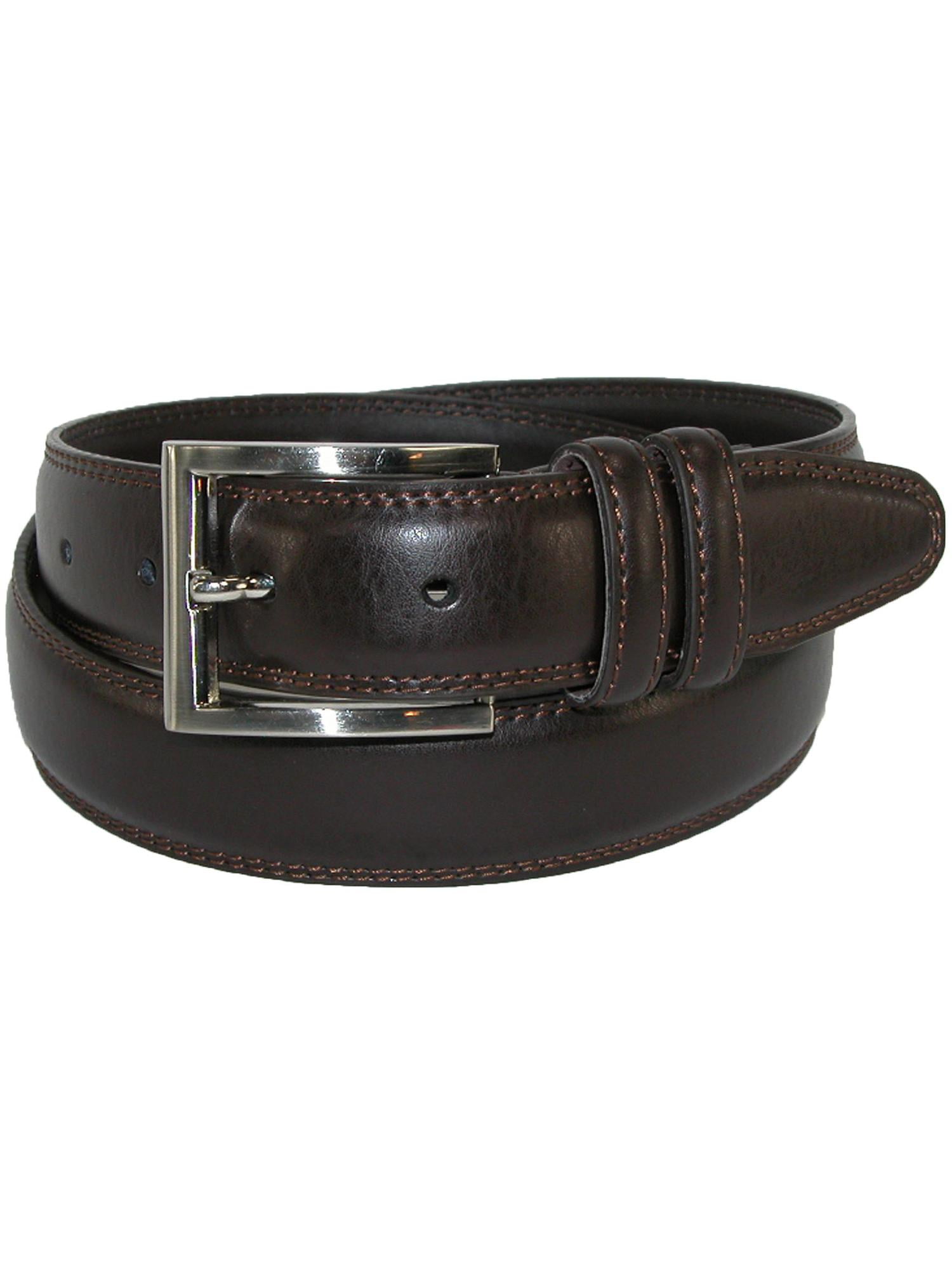 Men's Big & Tall Leather Padded Belt with Satin Buckle - Walmart.com