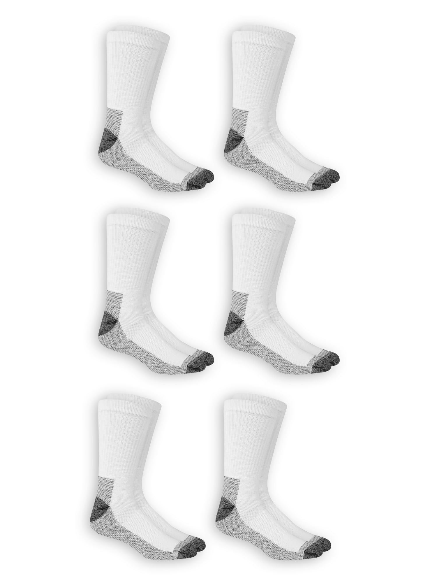 Fruit of the Loom Men's Big & Tall Ultra Soft Cotton Work Gear Crew ...