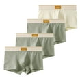 Men's Big and Tall 3/4-Pack Cotton Boxer Briefs - Lightweight Breathable Comfort-Flex Underwear ...