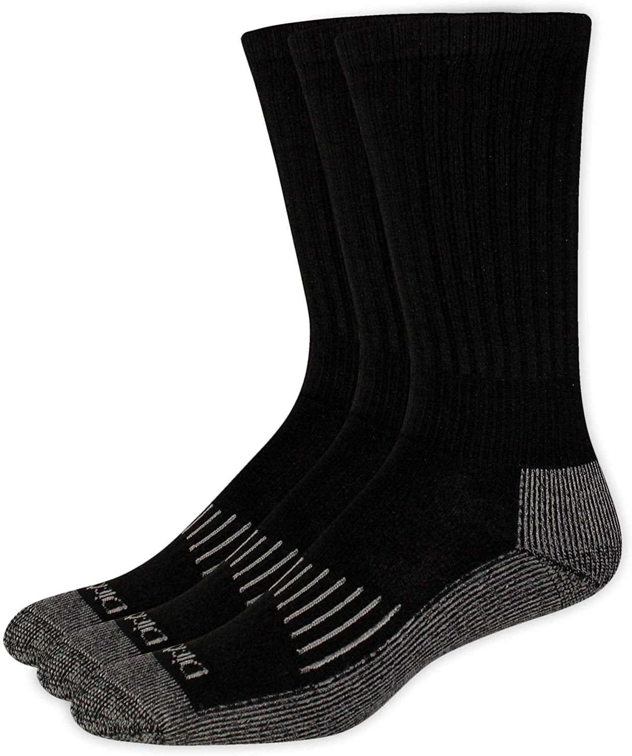 Men's Big and Tall 3 Pack Heavyweight Cushion Compression Work Crew ...