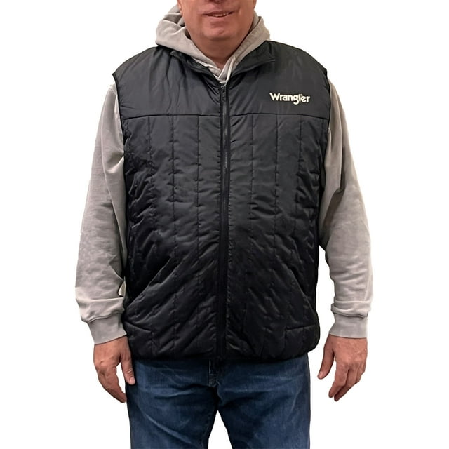 Wrangler Men's Big and Tall Puffer Vest, Big Size up to 6XL and Tall ...