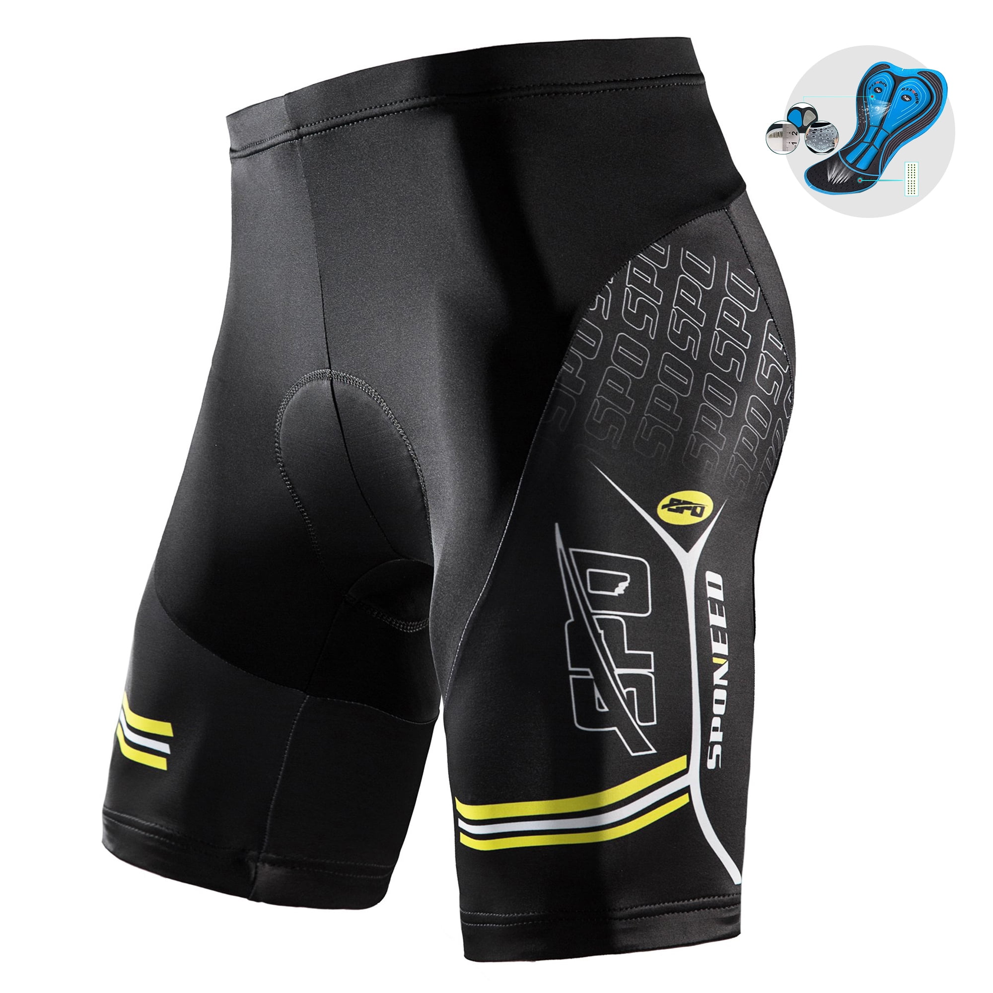 Free Shipping! Men's Bike Shorts Gel Padded Bicycle Riding Pants ...