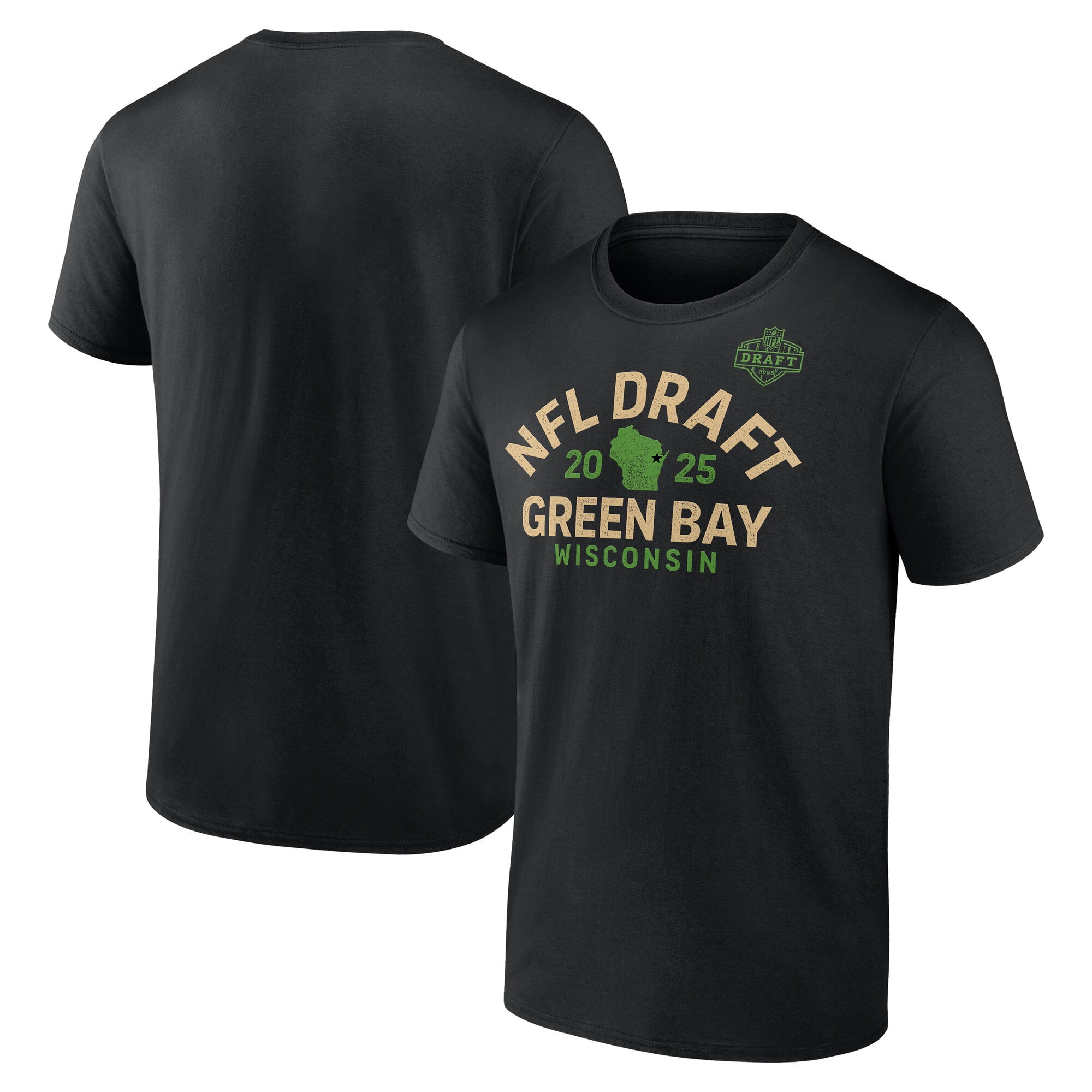 Men's Black 2025 NFL Draft T-Shirt - Walmart.com