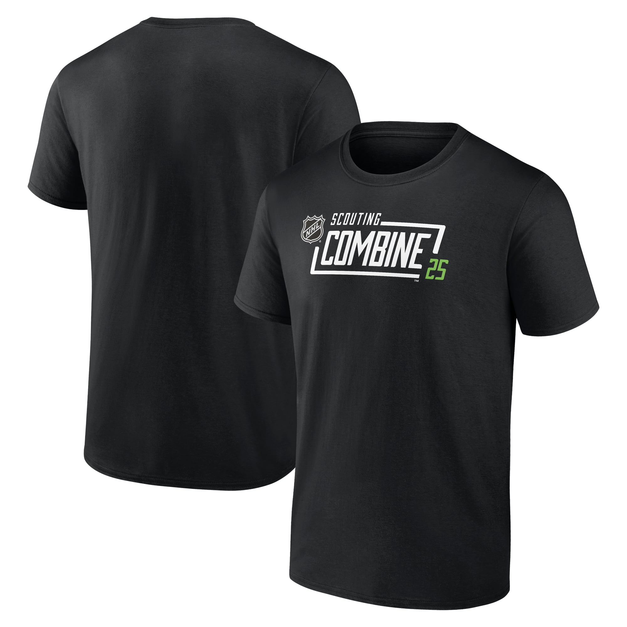 Men's Black 2025 NHL Combine T-Shirt - Walmart.com