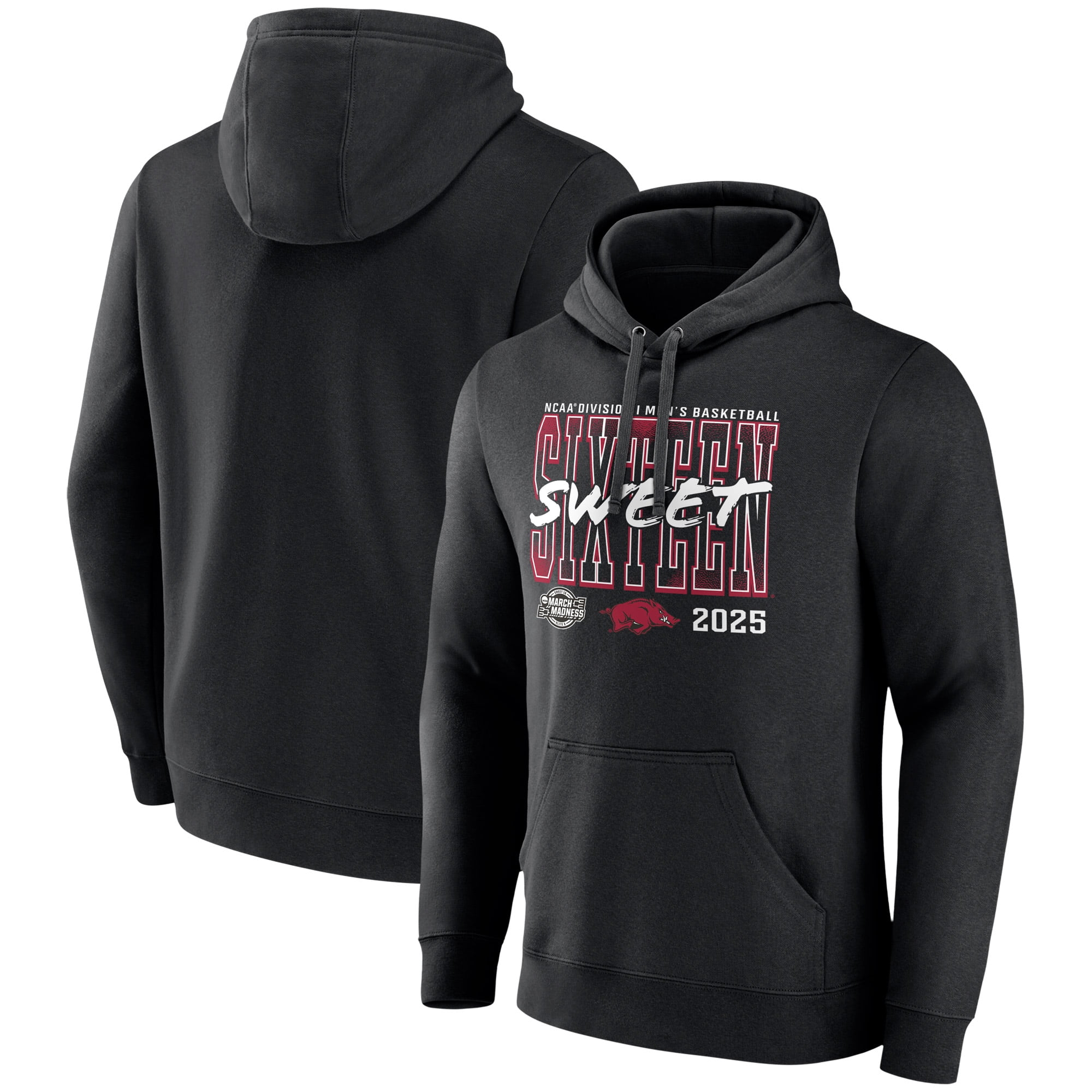 Men's Black Arkansas Razorbacks 2025 NCAA Men's Basketball Tournament ...